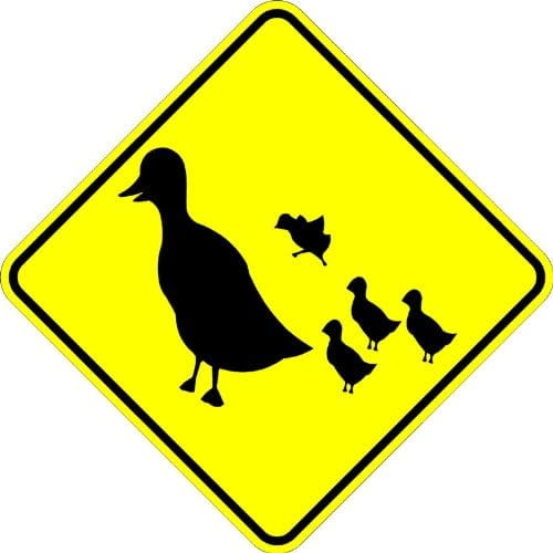 Duck Crossing - 18 x 18 Warning Sign. A Real Sign. 10 Year 3M Warranty ...