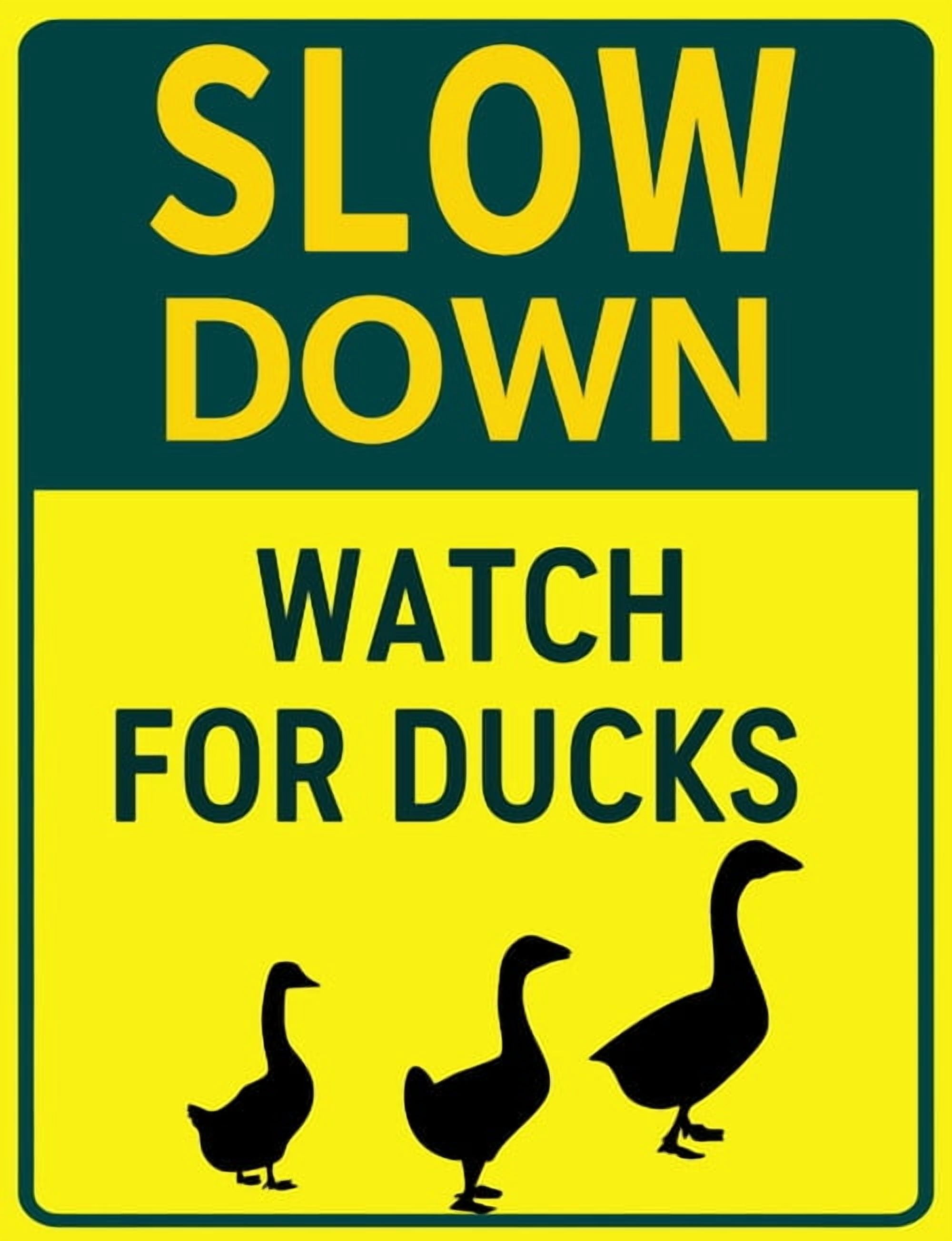 Duck Crossing Outdoor Sign for Yard, Funny Duck Outdoor Decor, Ducks ...
