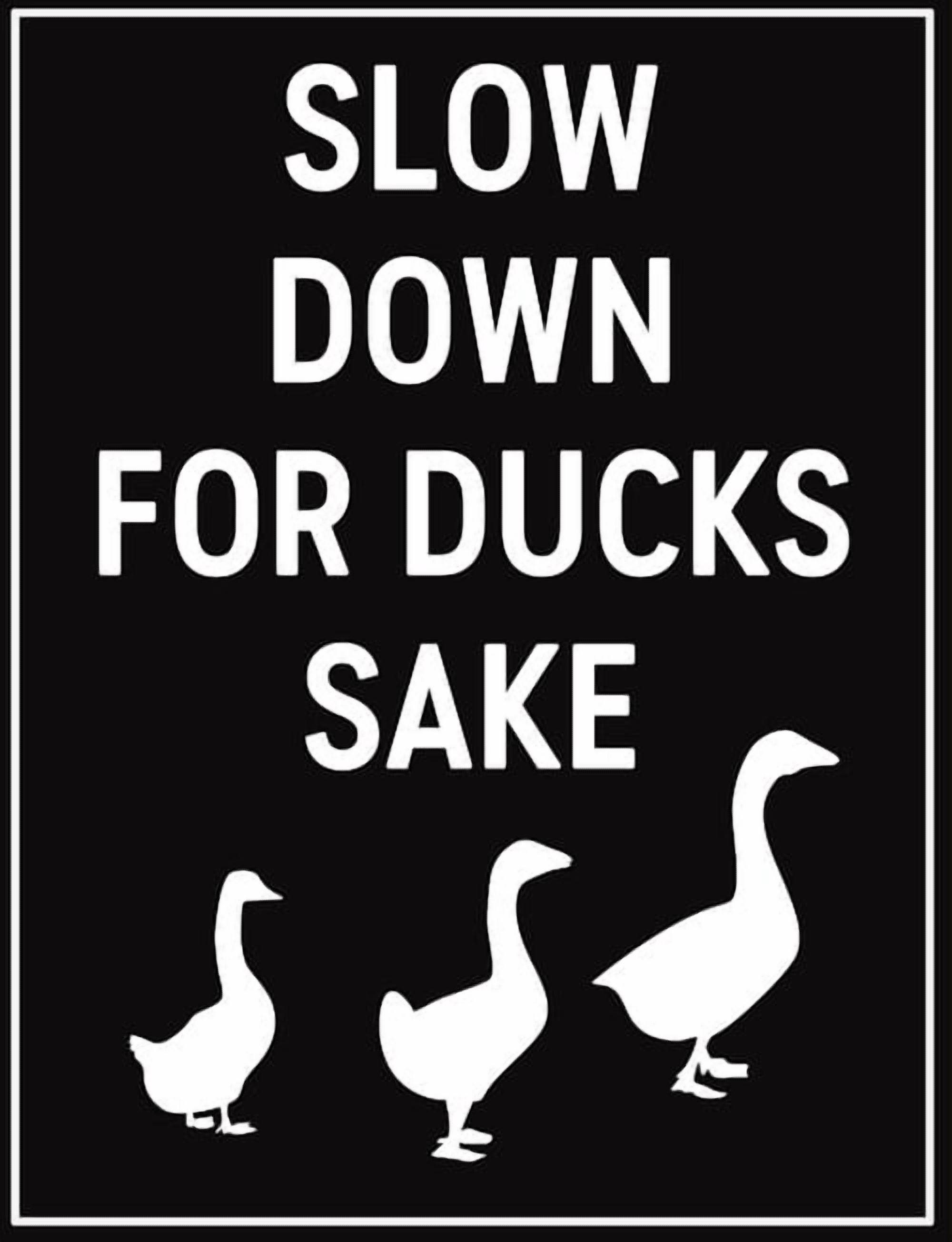 Duck Crossing Outdoor Sign for Yard, Funny Duck Outdoor Decor, Ducks ...