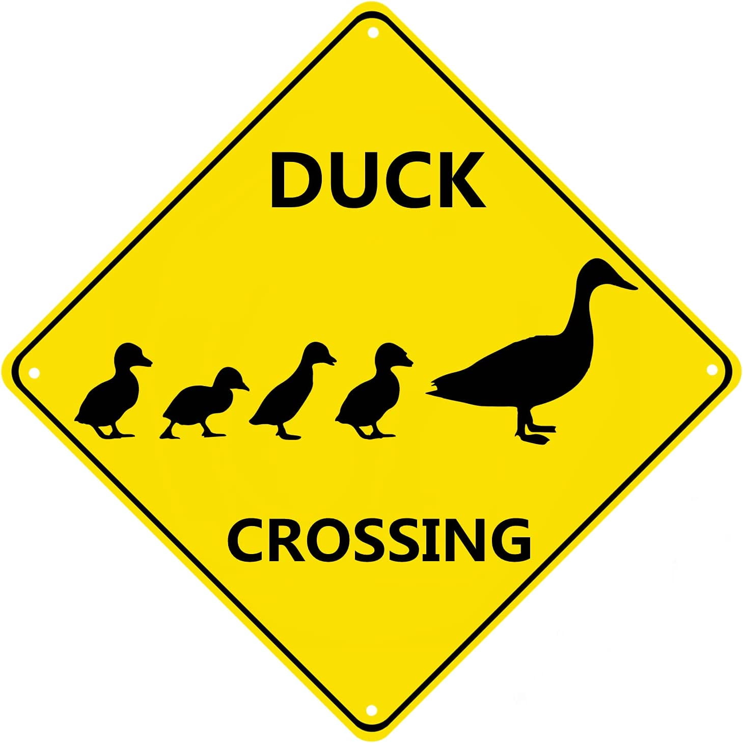 Duck Crossing Signs - Duck Crossing Sign Reflective Metal 12"x12" Duck ...