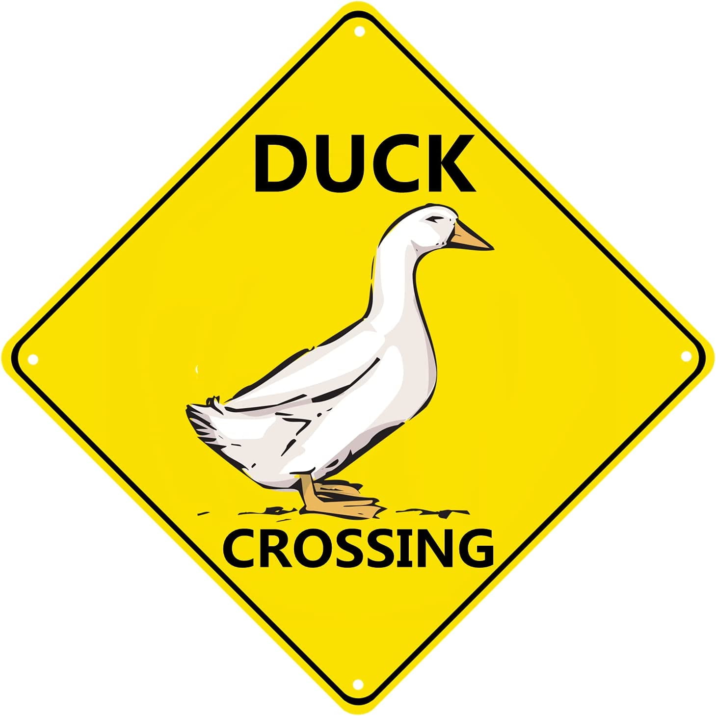 Duck Crossing Signs - Duck Crossing Sign Reflective Metal 12"x12" Duck ...
