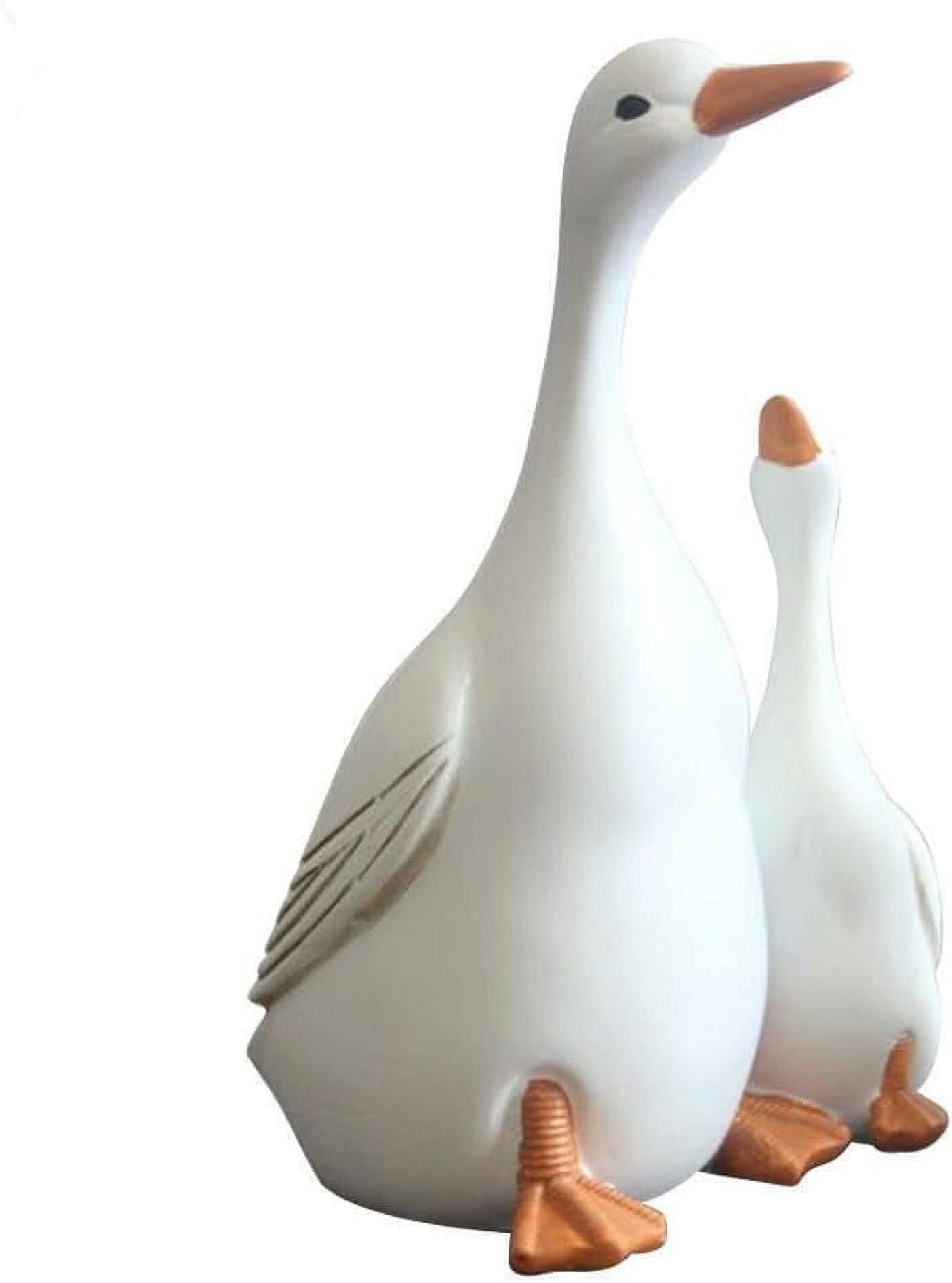 Duck Decor Lifelike Mother Duck and Ducklings Resin Statue for Patio ...