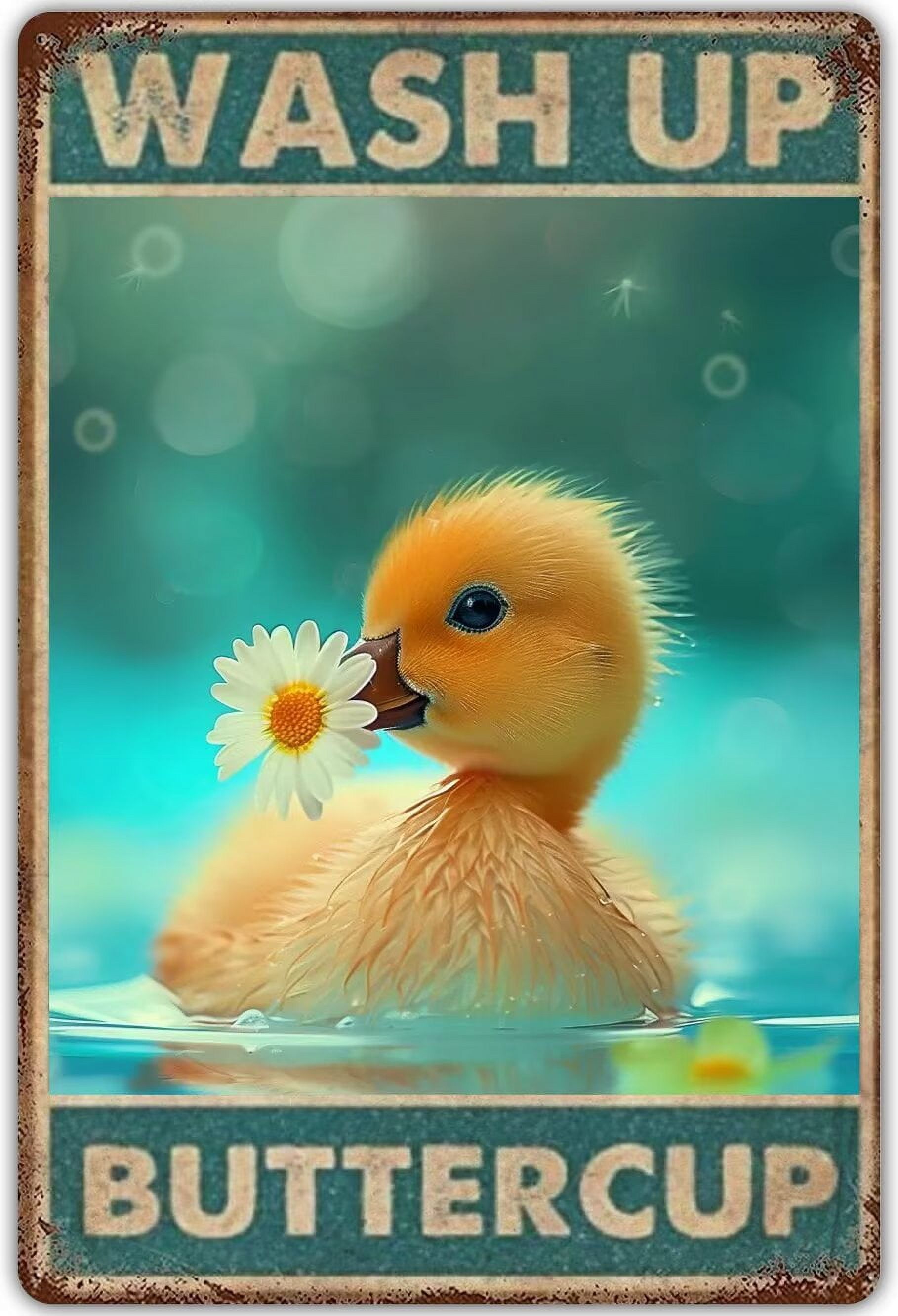 Duck Diamond Art Kits for Adults - 5D Wash Up Buttercup Funny Bathroom ...