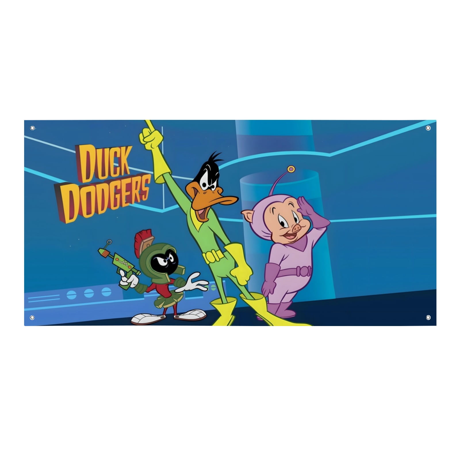 Duck Dodgers-Theme Backdrops Banner Birthday Party Decor Supplies ...