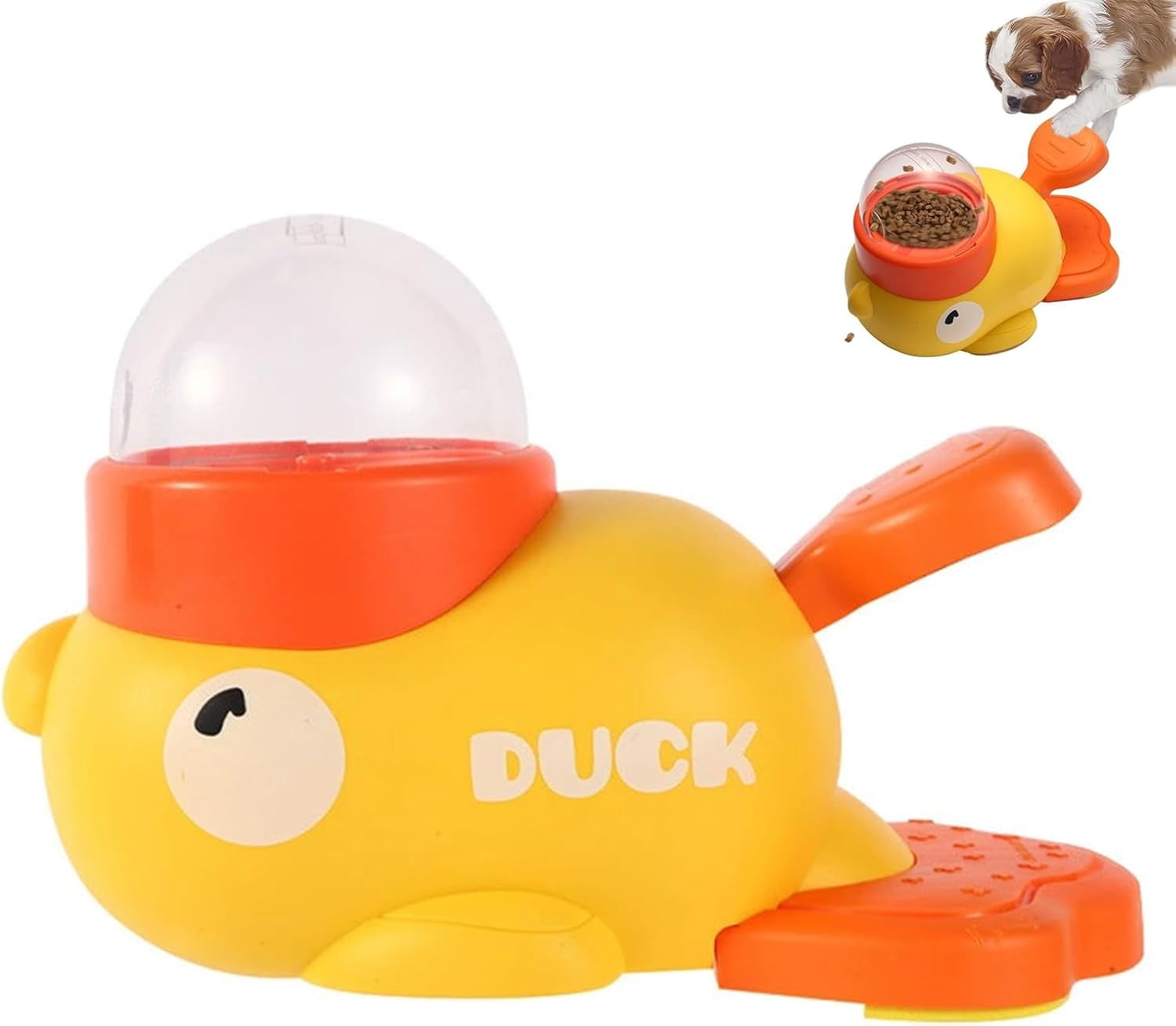 Duck Dog Treat Dispenser,Slow Anti-Gulping Cat Food Feeder Puzzle ...