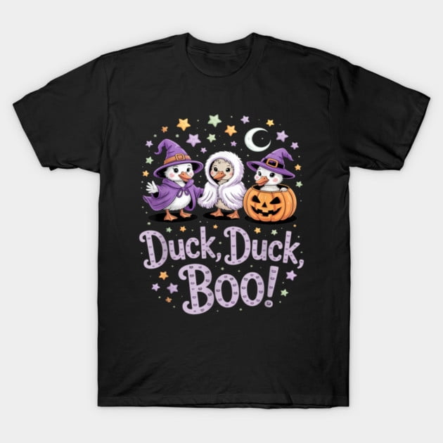Duck Duck Boo Funny Goose Halloween Costume Retro Animal Party Ghost ...