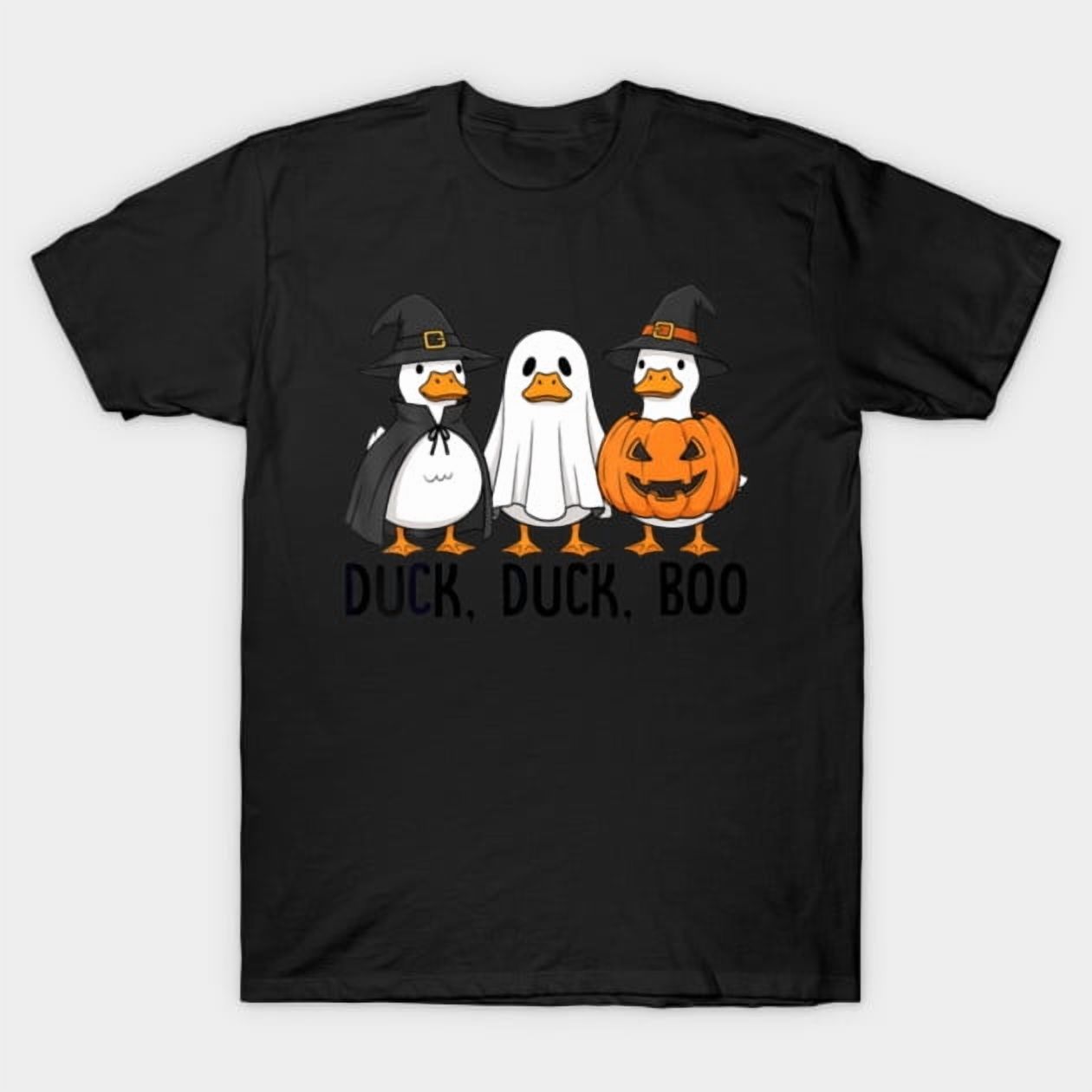 Duck Duck Boo Funny Halloween Retro Childhood Game Animal Humor Ghost ...