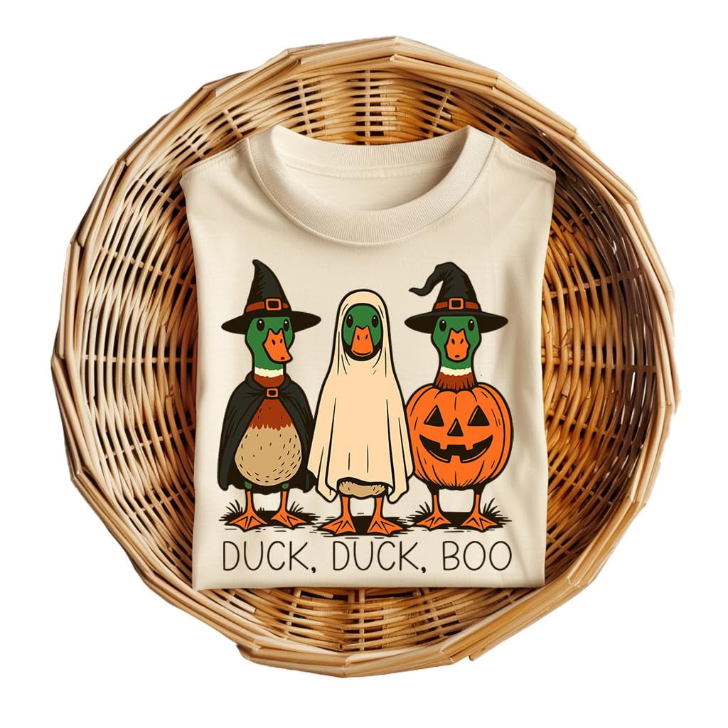 Duck Duck Boo Shirt, Funny Halloween Ghost Duck Shirt, Trick or Treat ...