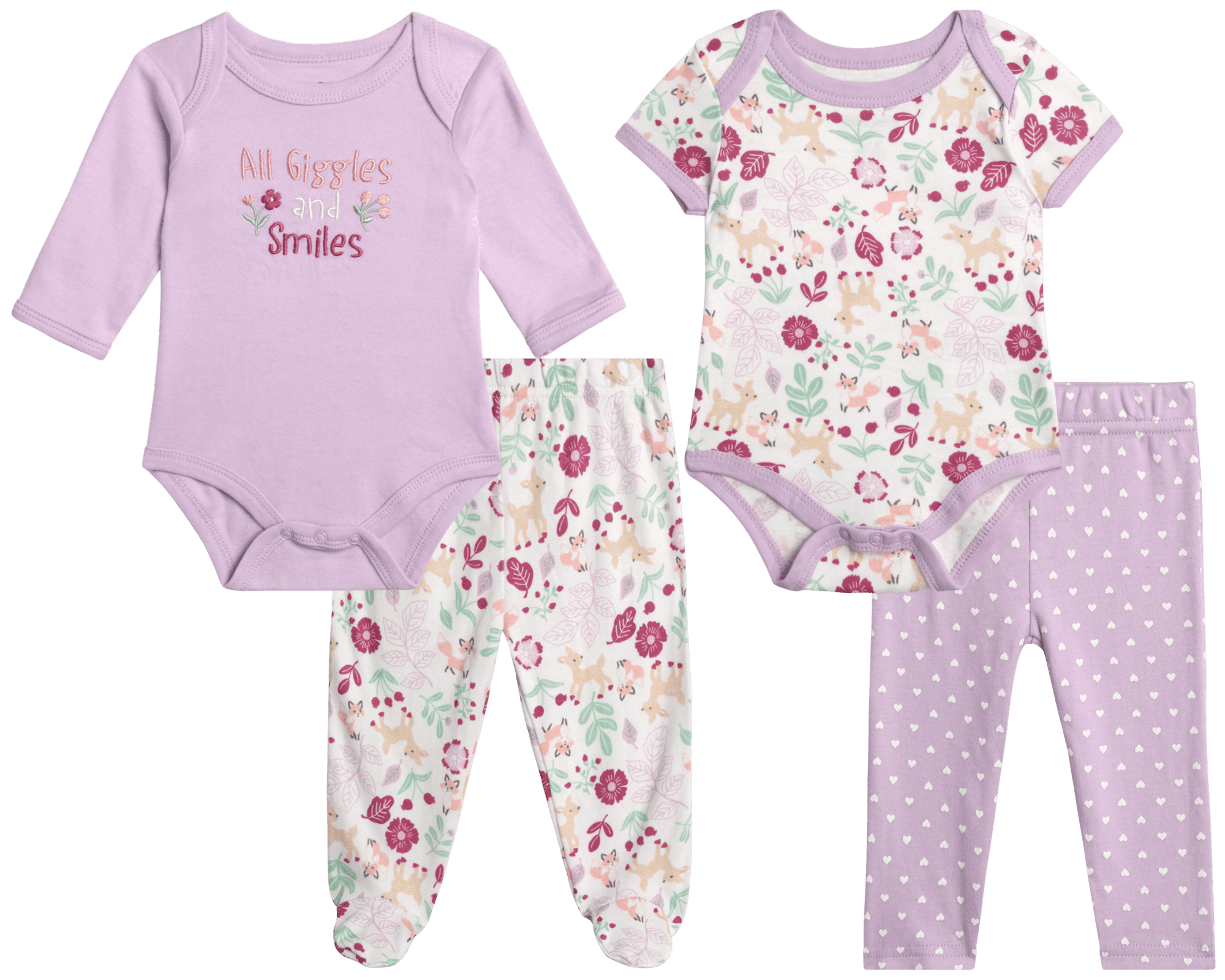 Duck Duck Goose Newborn Baby Boy's Layette Outfit Set - 4 Piece Baby ...