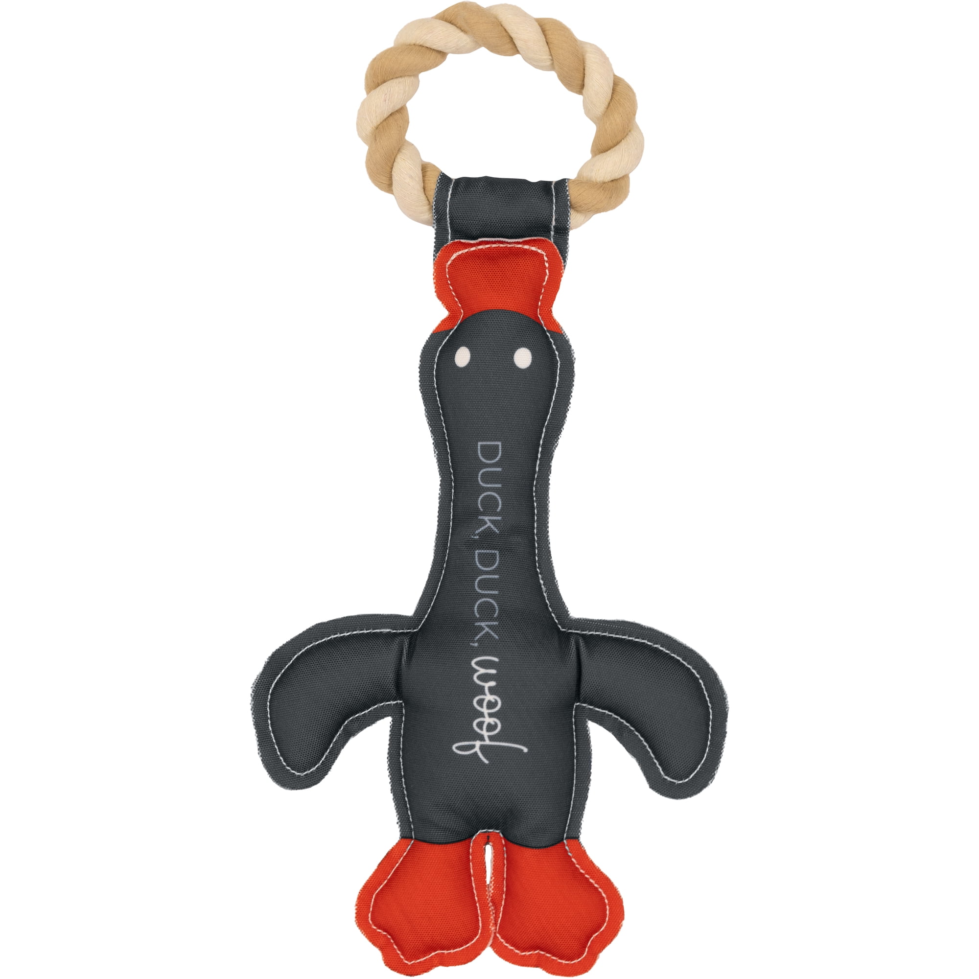 Pavilion Gift Company - Duck, Duck, Woof - 14.5" Canvas Dog Toy on Rope ...