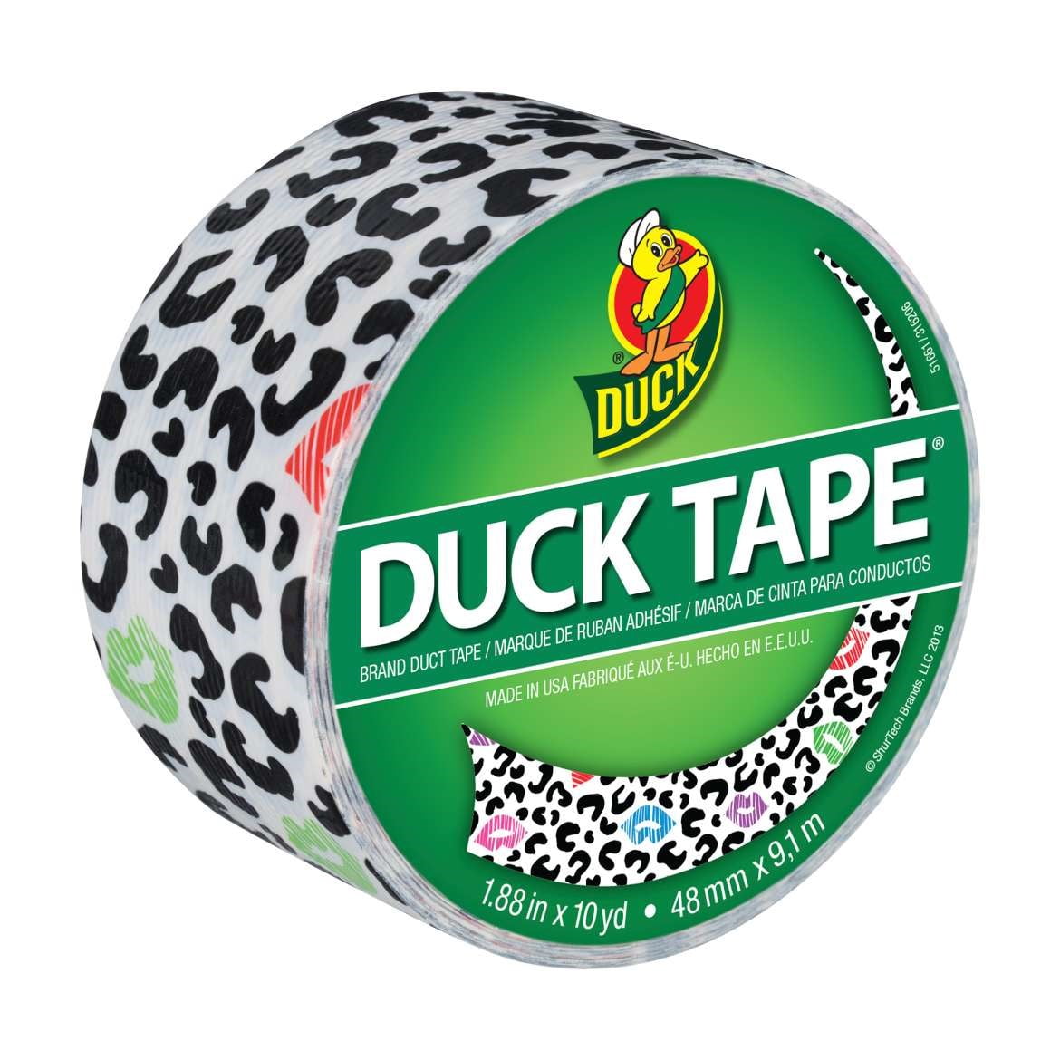 Duck Duct Tape, Cheetah Kiss, 1.88 In x 10 Yd - Walmart.com