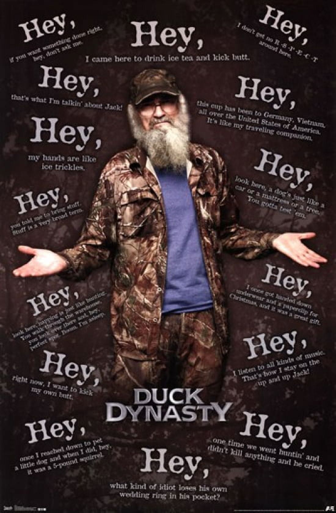 Duck Dynasty - Si Robertson Hey Laminated Poster Print (24 x 36 ...
