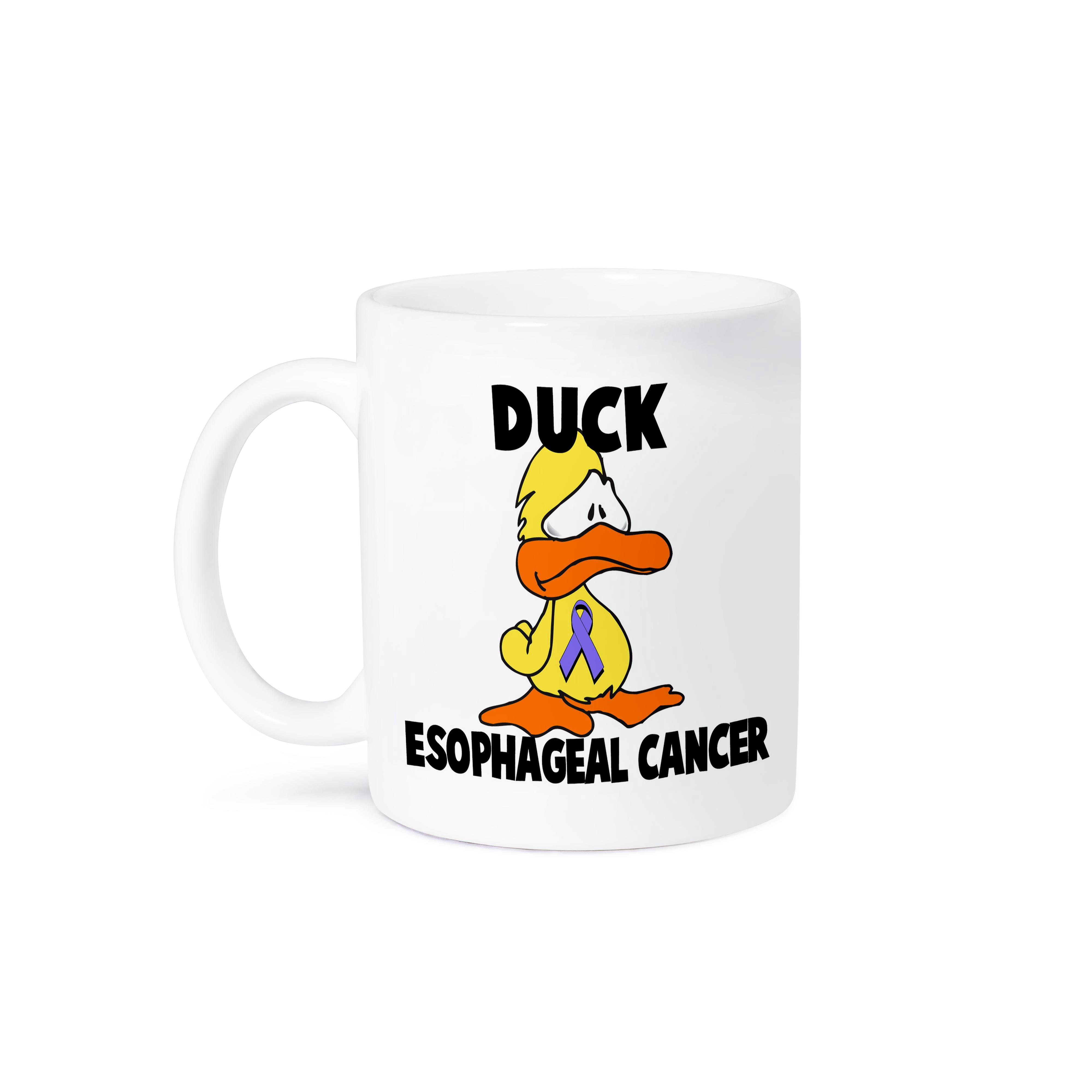 3dRose, Duck Esophageal Cancer Awareness Ribbon Cause Design, 15oz Mug ...