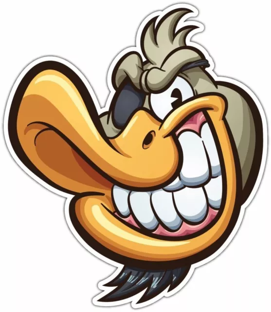 Duck Eyepatch Bird Car Window Stickerphone Decal Water Bottle Stickers ...