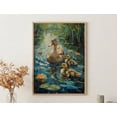 Duck Family Nostalgic Animal Thick Style, Stretched Canvas - Walmart.com