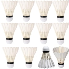 Kevenz 12-Pack Goose Feather Badminton Shuttlecocks, High Stability and ...