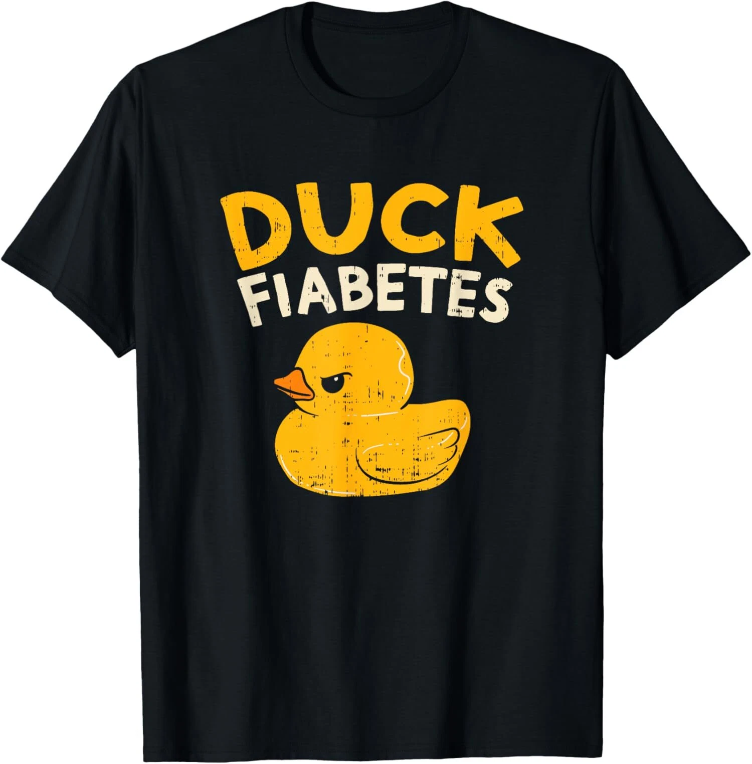 Duck Fiabetes Diabetes Awareness Cool Rubber Duck Funny New Unisex T ...