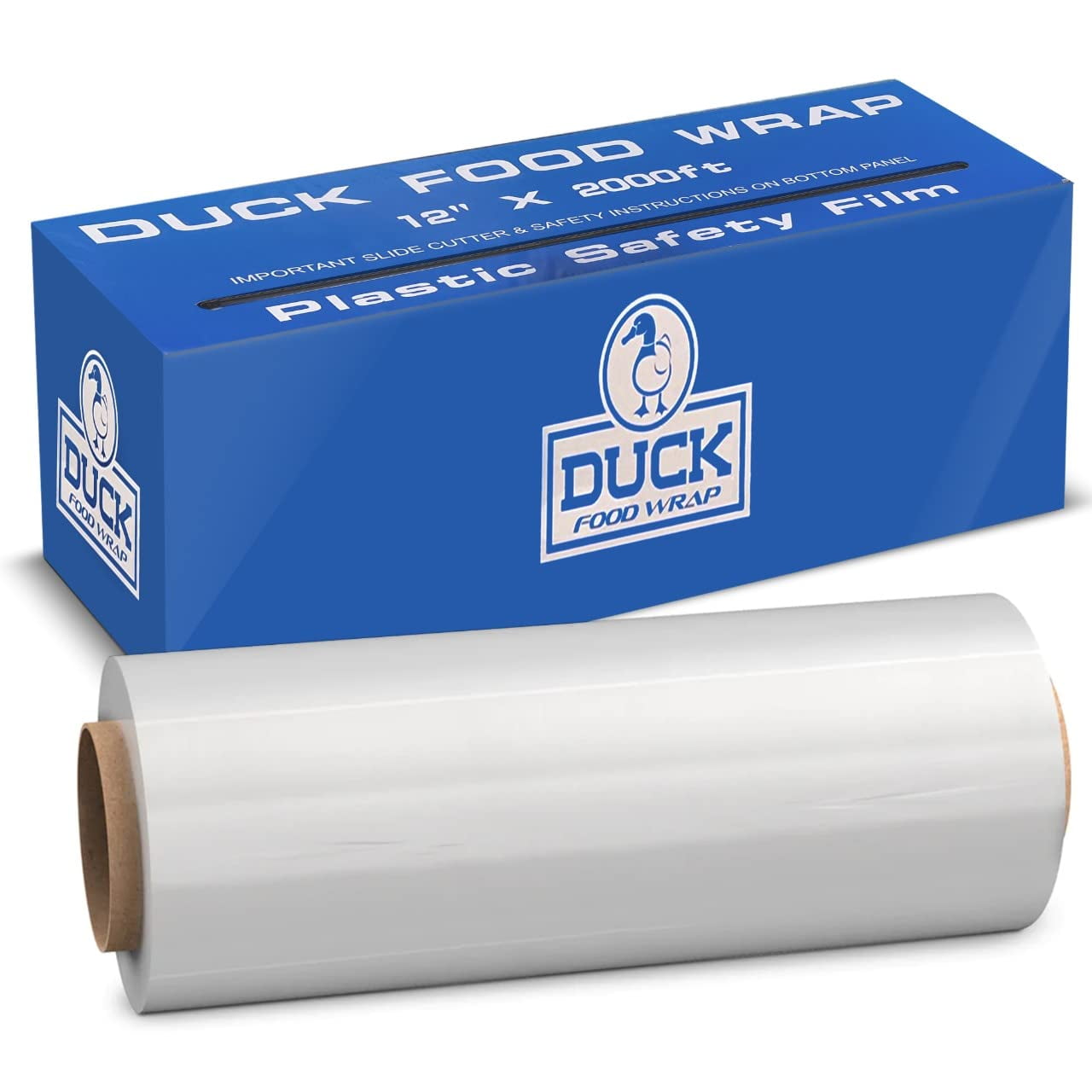 Duck Brand Heavy-Duty Food Wrap, 12x 2000 ft., Commercial Grade, 1 box ...