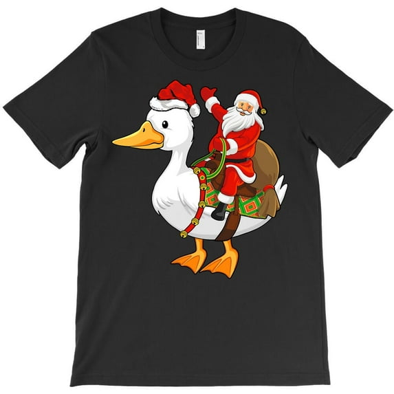 Duck Funny Duck Bird Lover St. Nick Riding Duck Christmas Themed Themed ...