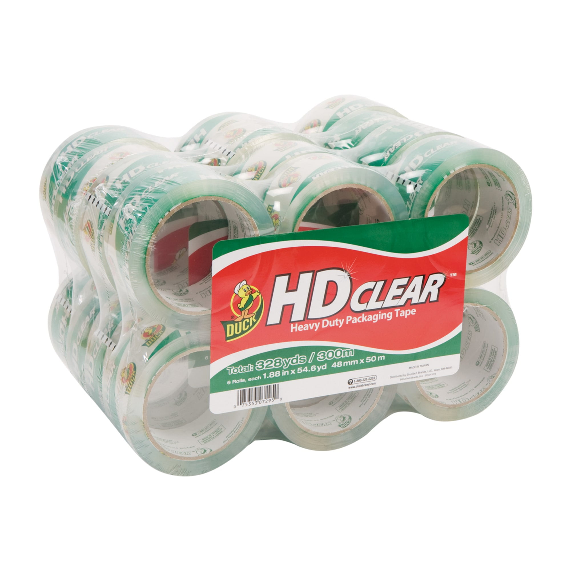 Duck Brand HD Clear Heavy Duty Packing Tape for Moving and Shipping ...