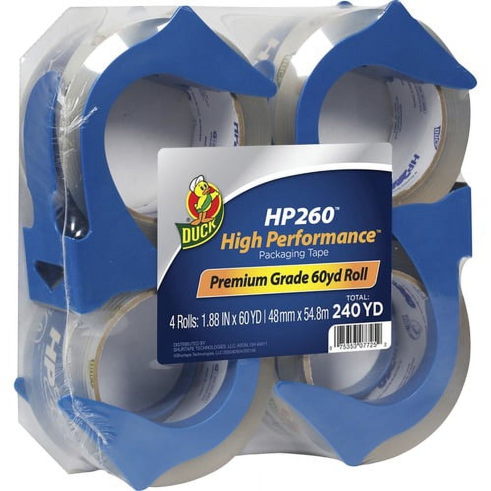 Duck HP260 High Performance Packaging Tape - 60 yd Length x 1.88" Width ...
