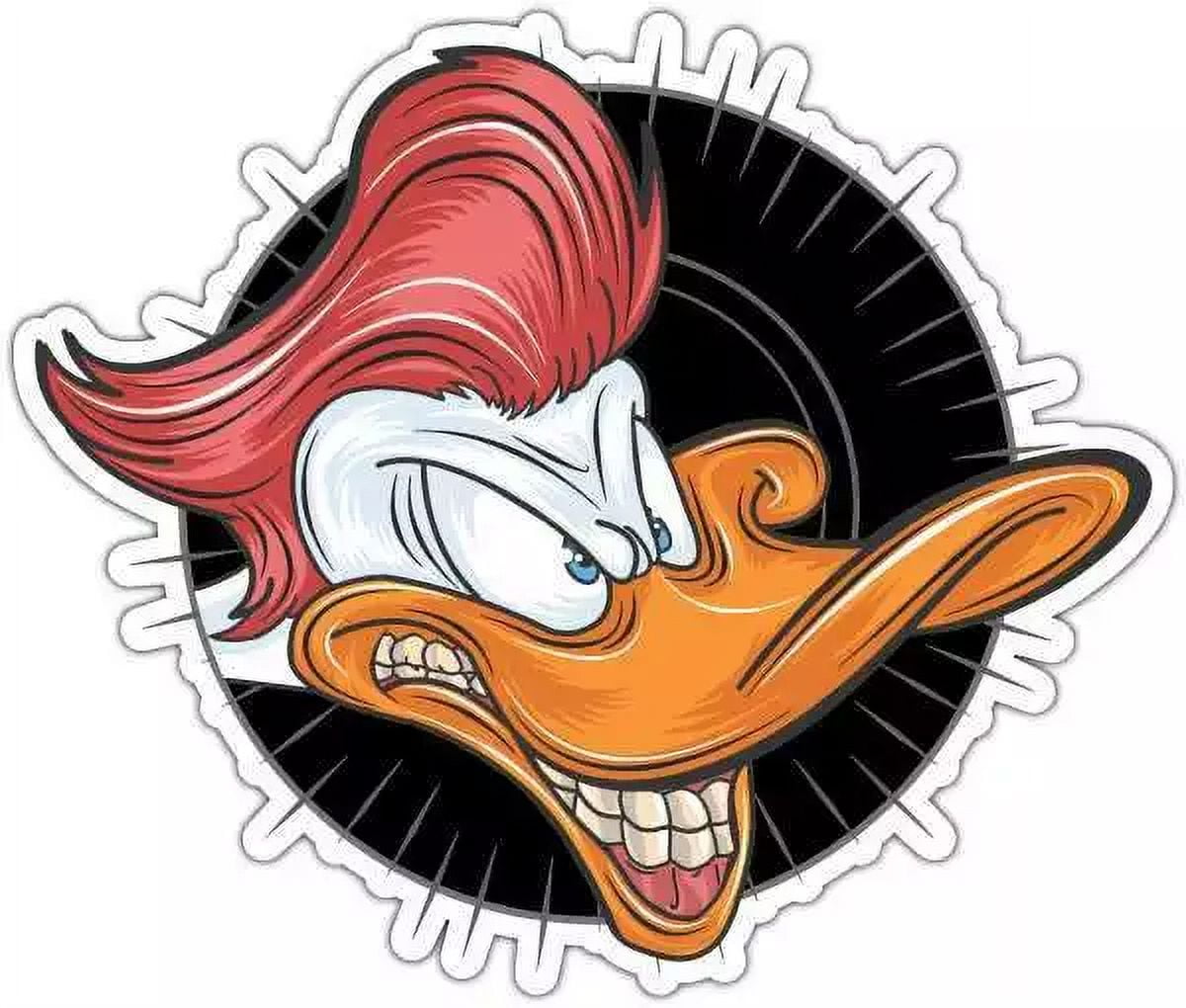 Duck Head Red Hear Bird Car Stickerphone Decal Water Bottle Stickers ...