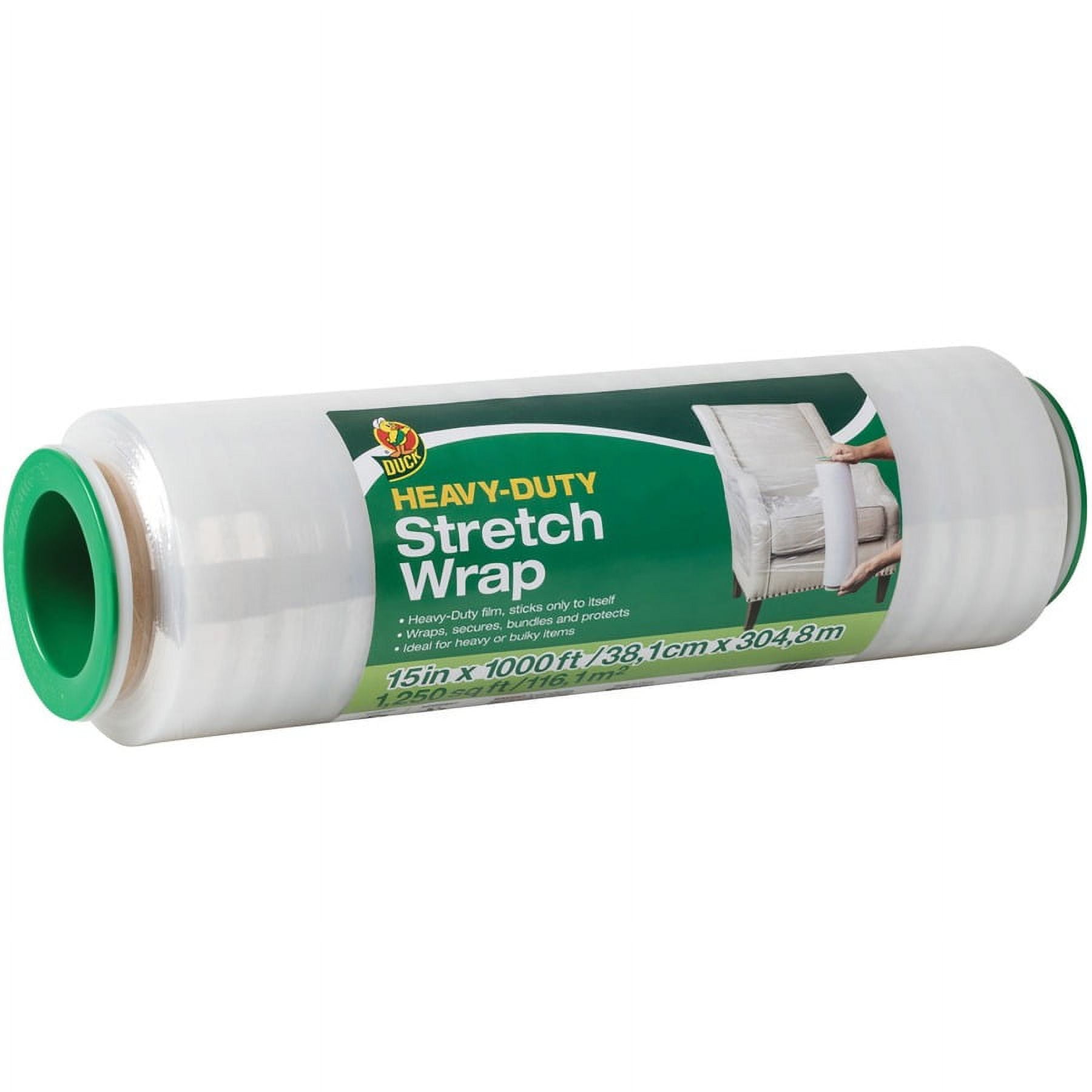 Duck Heavy-duty Stretch Wrap - 15" Width x 1000 ft Length - Heavy Duty ...