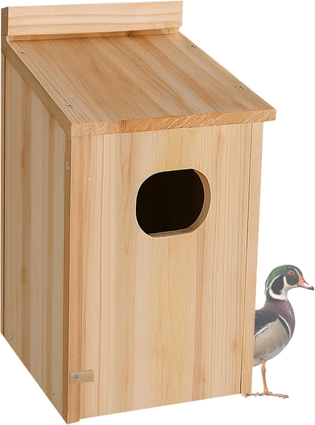 Duck House - Wood Duck Houses for Outside, Duck Nesting Box Outdoor ...