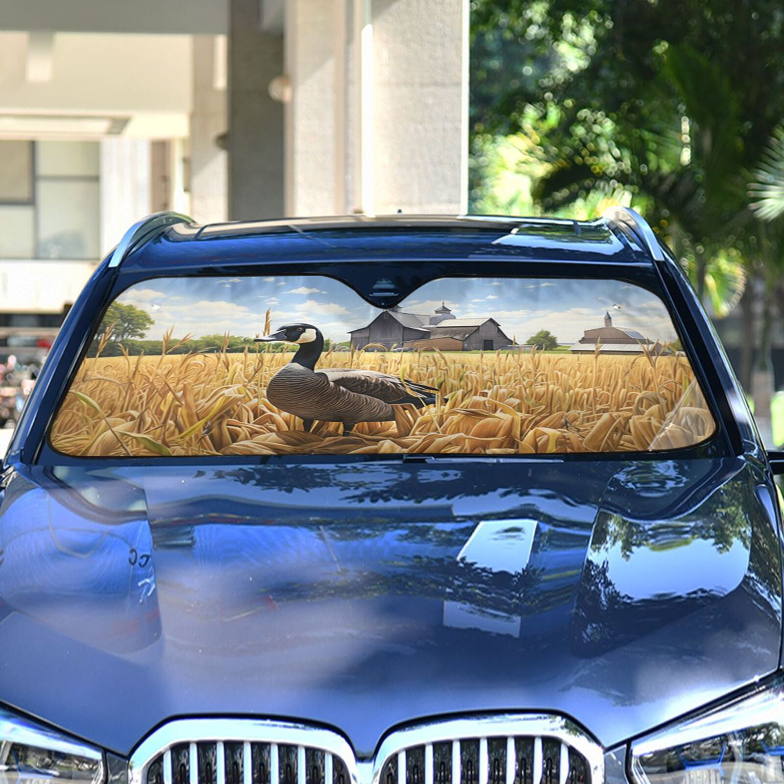 Duck Houses Trees Wheat Automotive Front Car Windshield Sun Shade ...