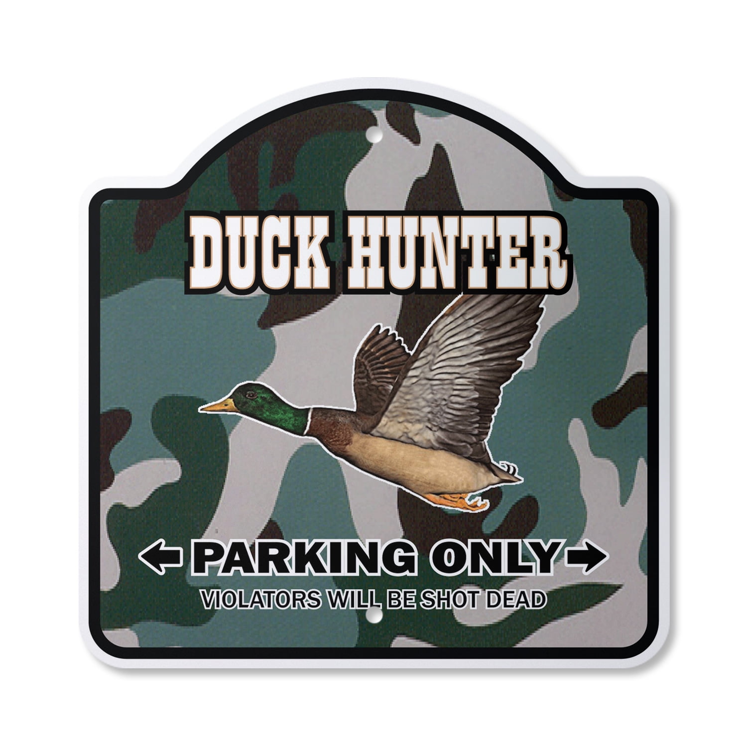 Duck Hunter 10” x 10” Sign | Indoor/Outdoor Plastic | SignMission ...
