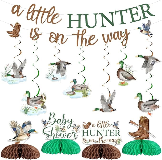 Duck Hunting Baby Shower Decorations, A Little Hunter Is On The Way ...