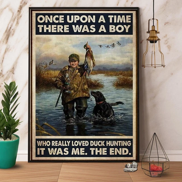 Duck Hunting Boy Who Really Loved Duck Hunting Vertical Paper Poster No ...