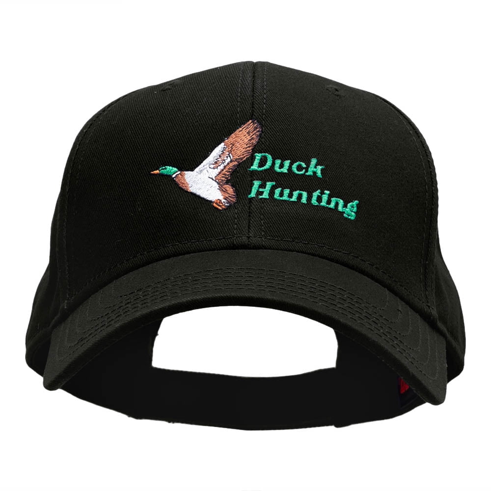 Duck Hunting Embroidered Low Profile Cap - Black OSFM - Walmart.com
