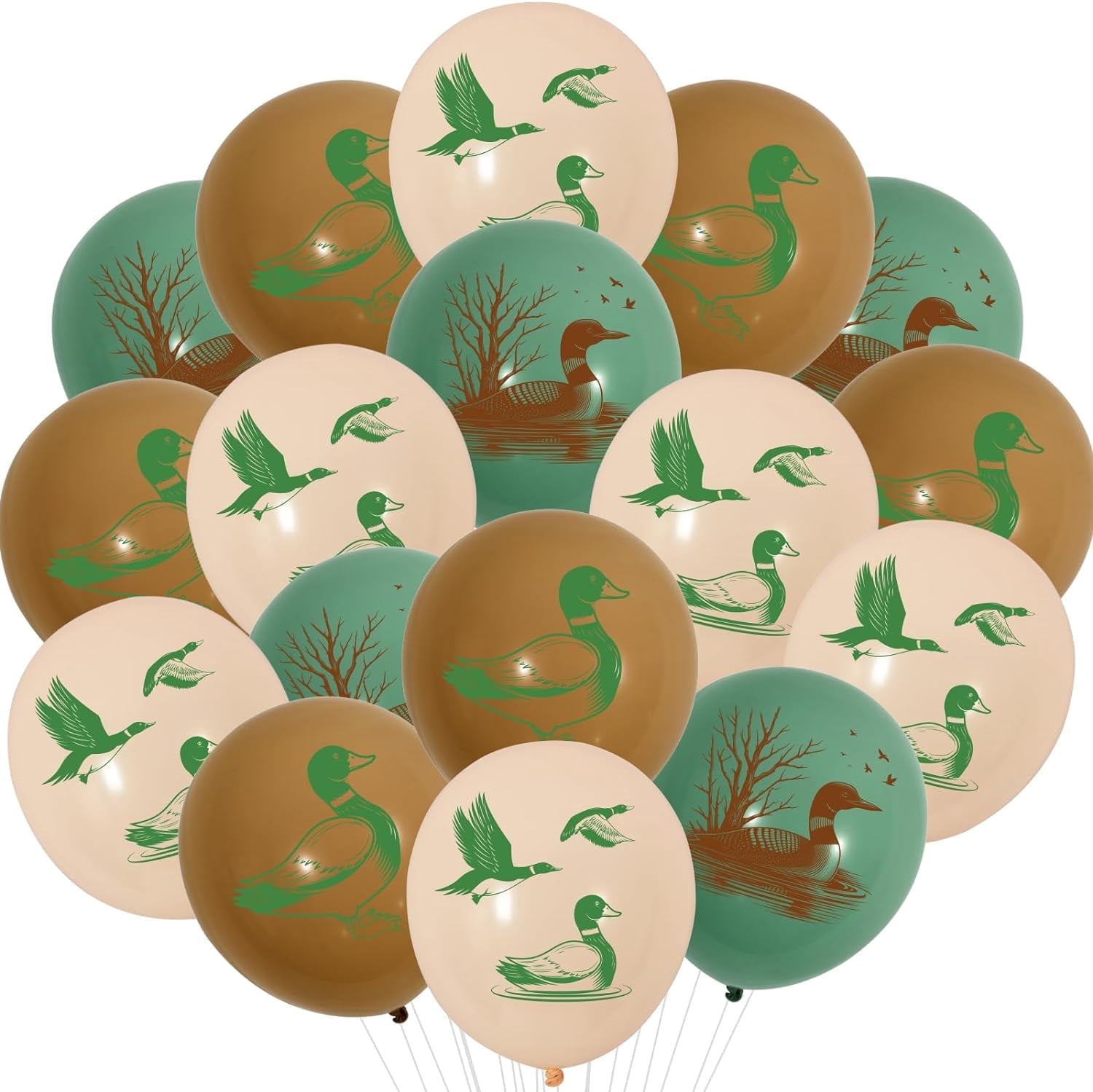 Duck Hunting Party Decorations, 36Pcs Mallard Duck Balloons 12 Inch ...