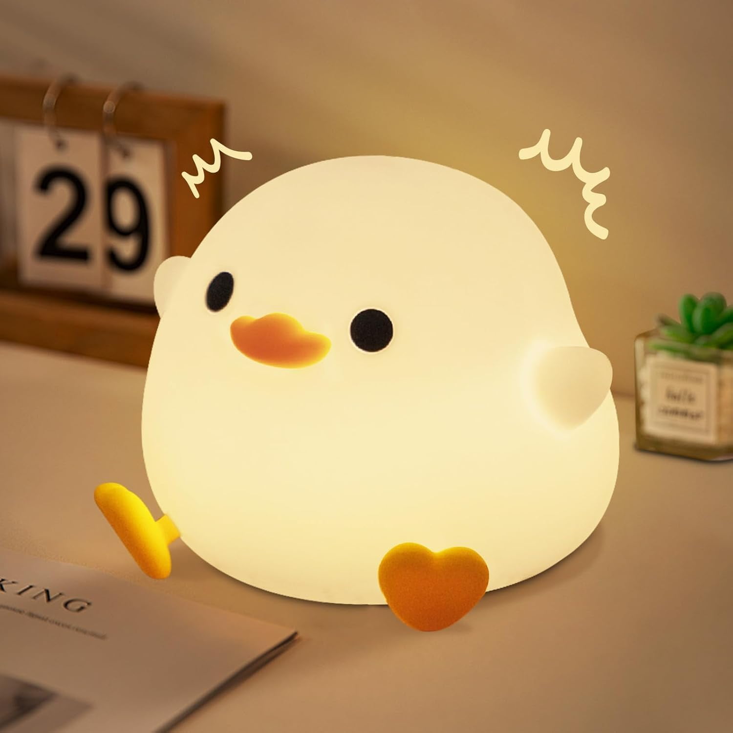 Duck Lamp, Cute DoDo Duck Night Light , Dimmable Ducky Night Lamp ...