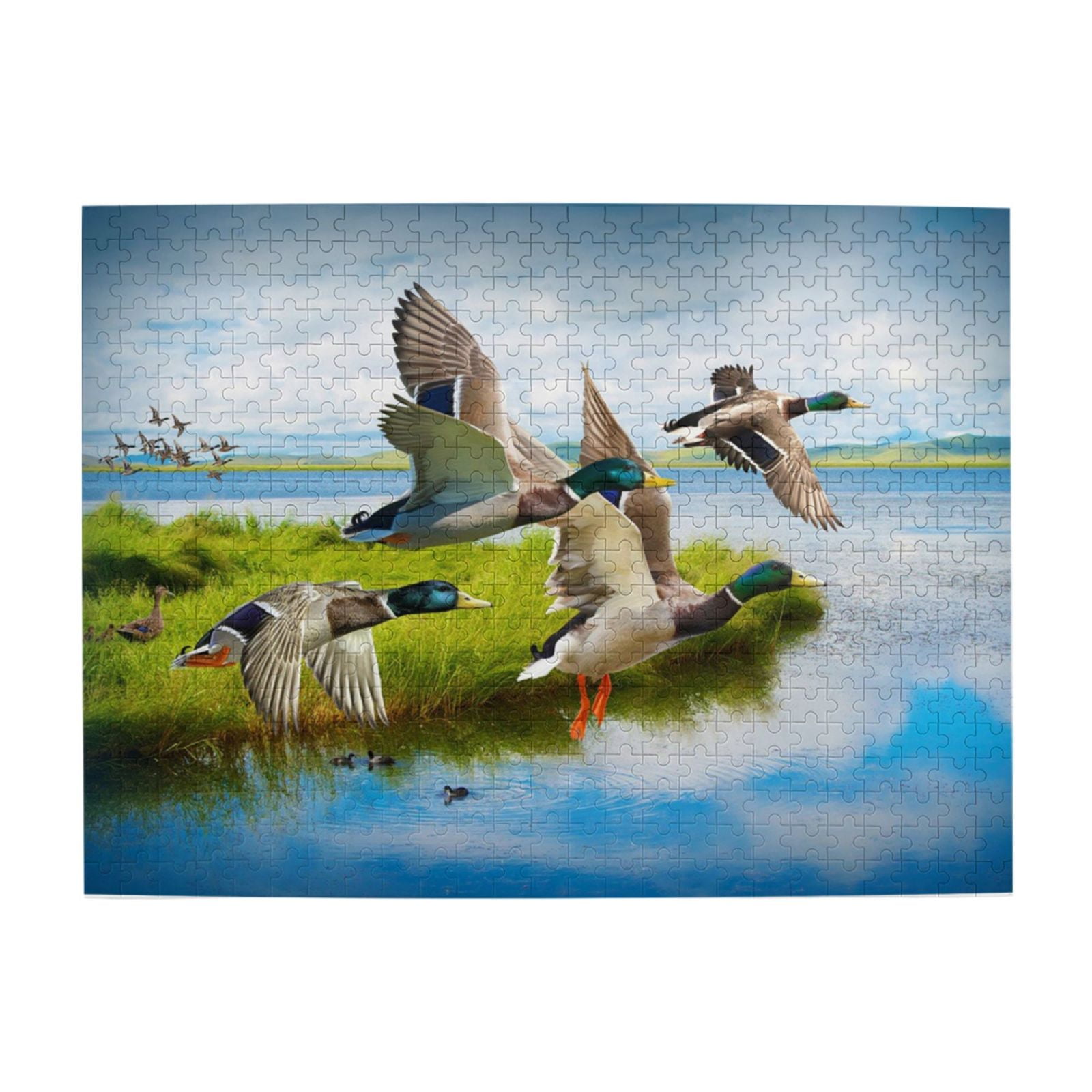 Duck Large Design, Jigsaw Puzzles 500 Pieces Wooden Jigsaw Toy Family ...