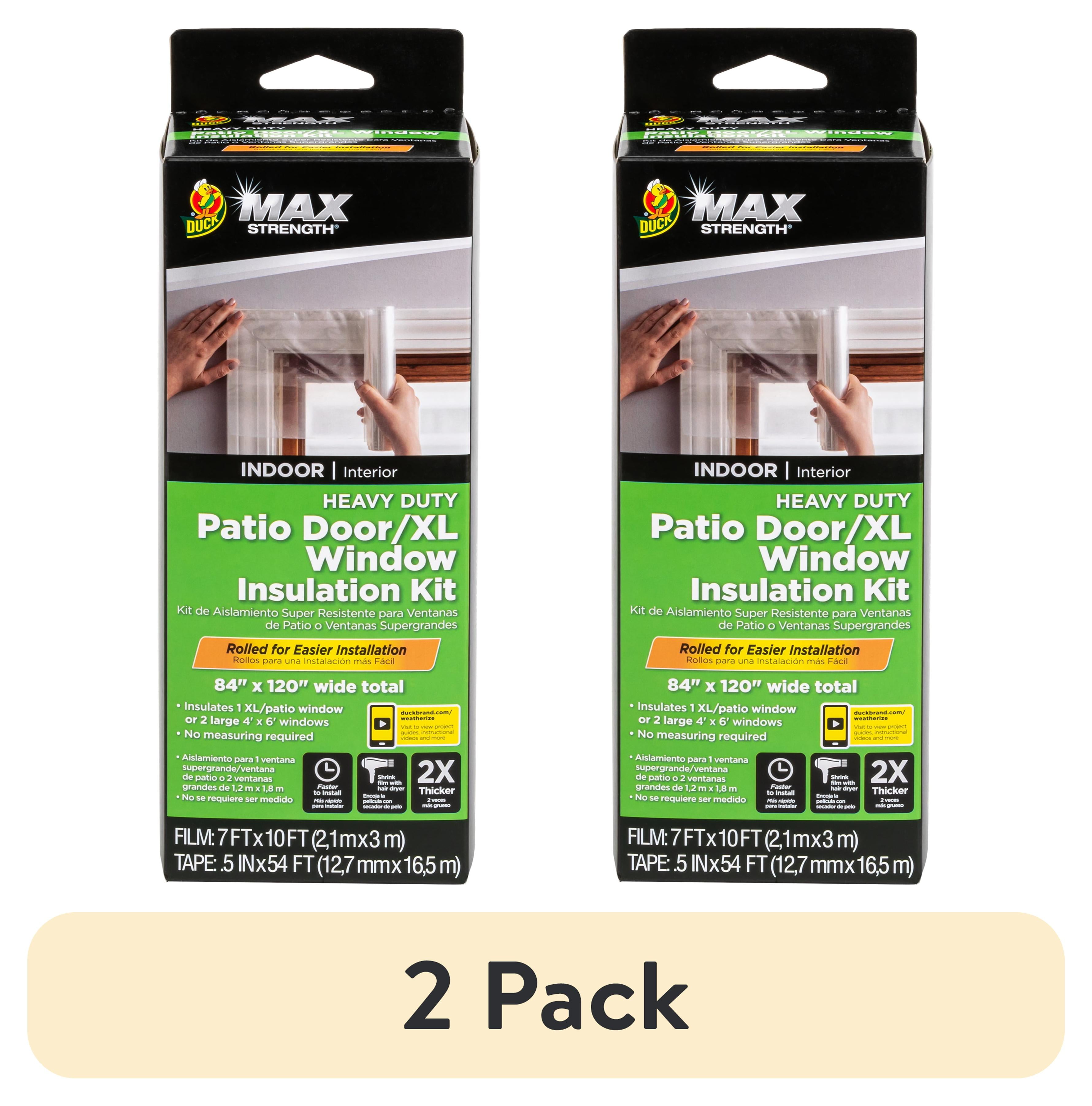 (2 pack) Duck Max Strength 84 in. x 120 in. Rolled Insulation Film ...