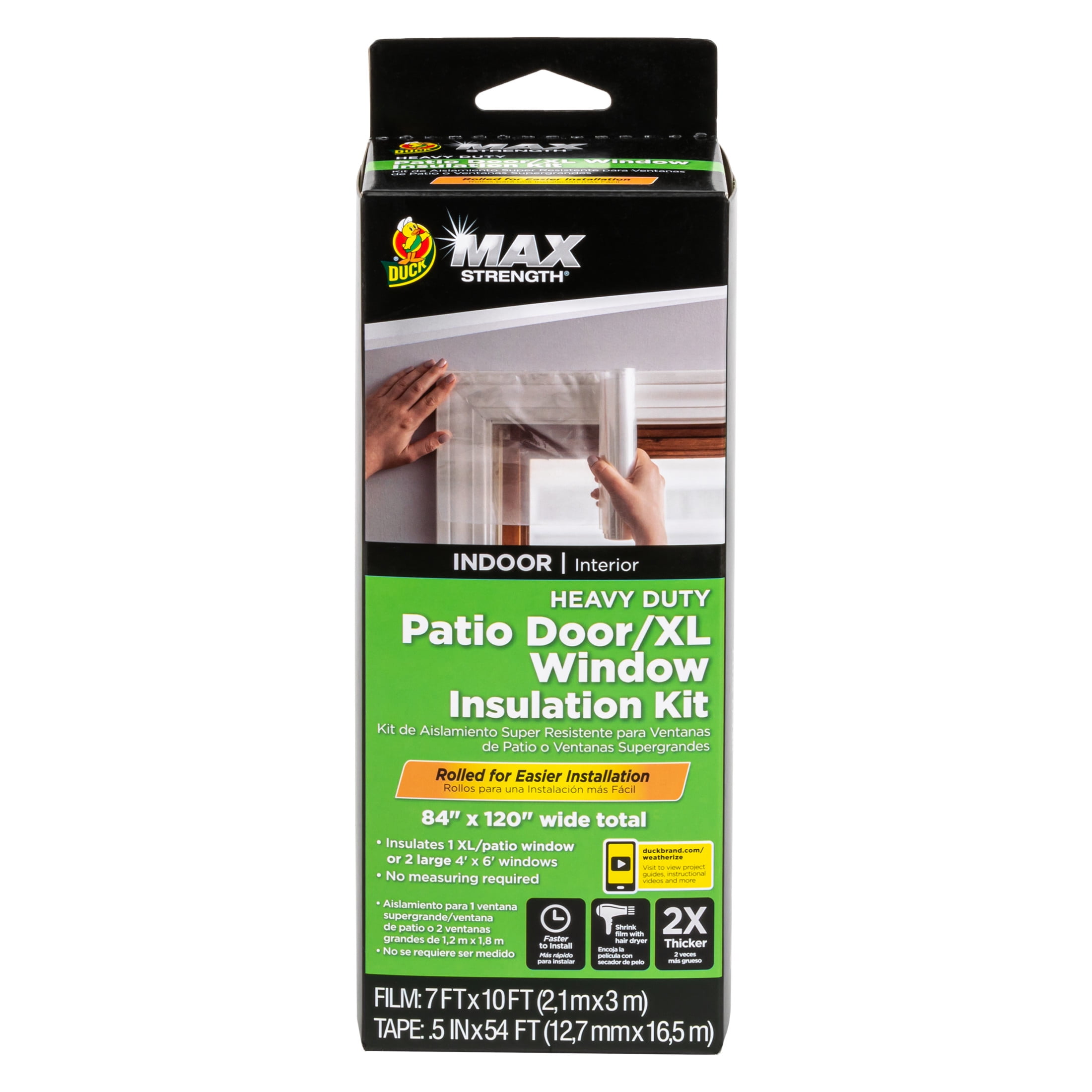 Duck Max Strength 84x120 in. Insulation Film Window Kit, Suitable for ...
