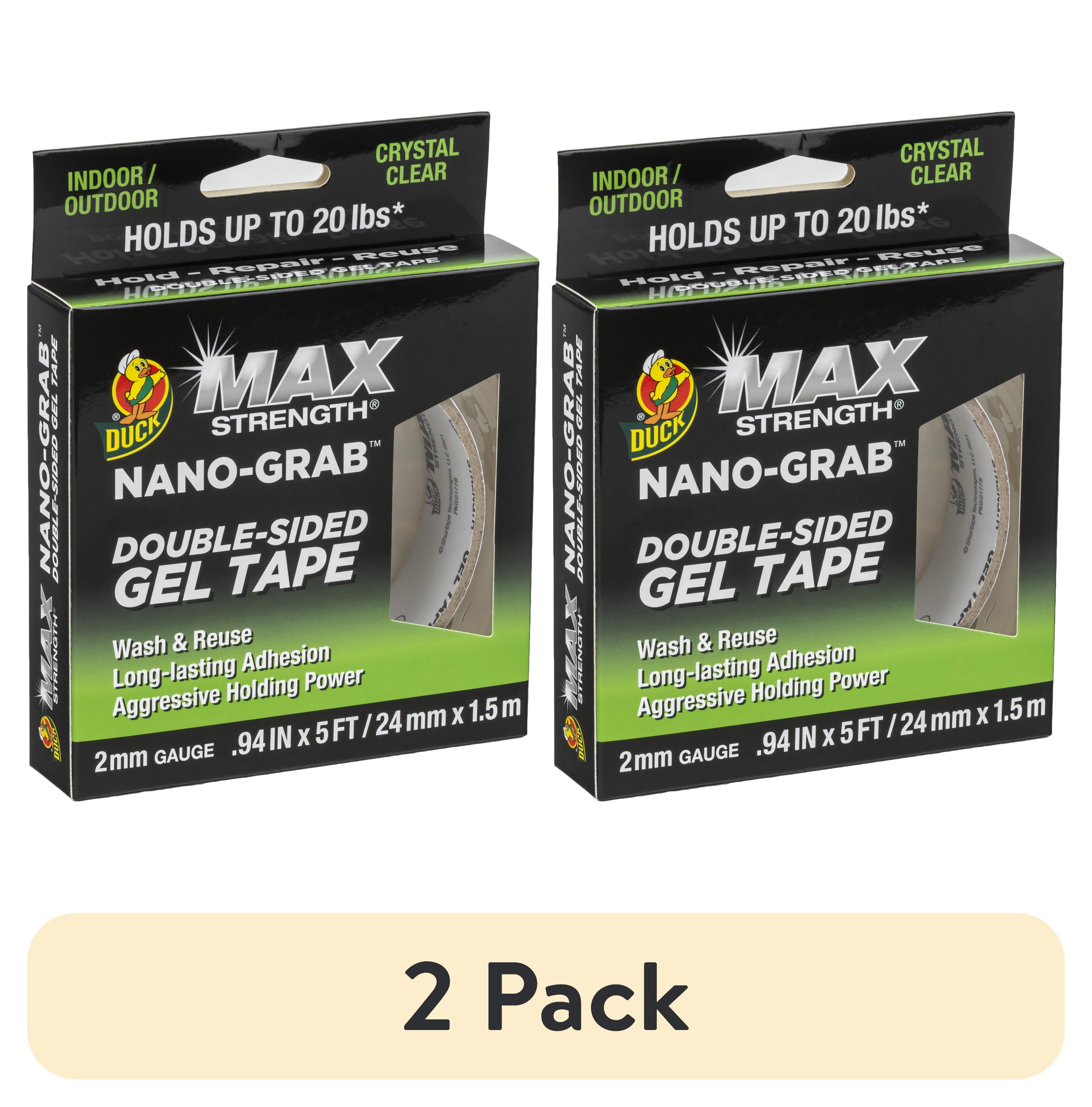 (2 pack) Duck Max Strength Nano Grab Multi-Purpose .94 in. x 5 ft ...