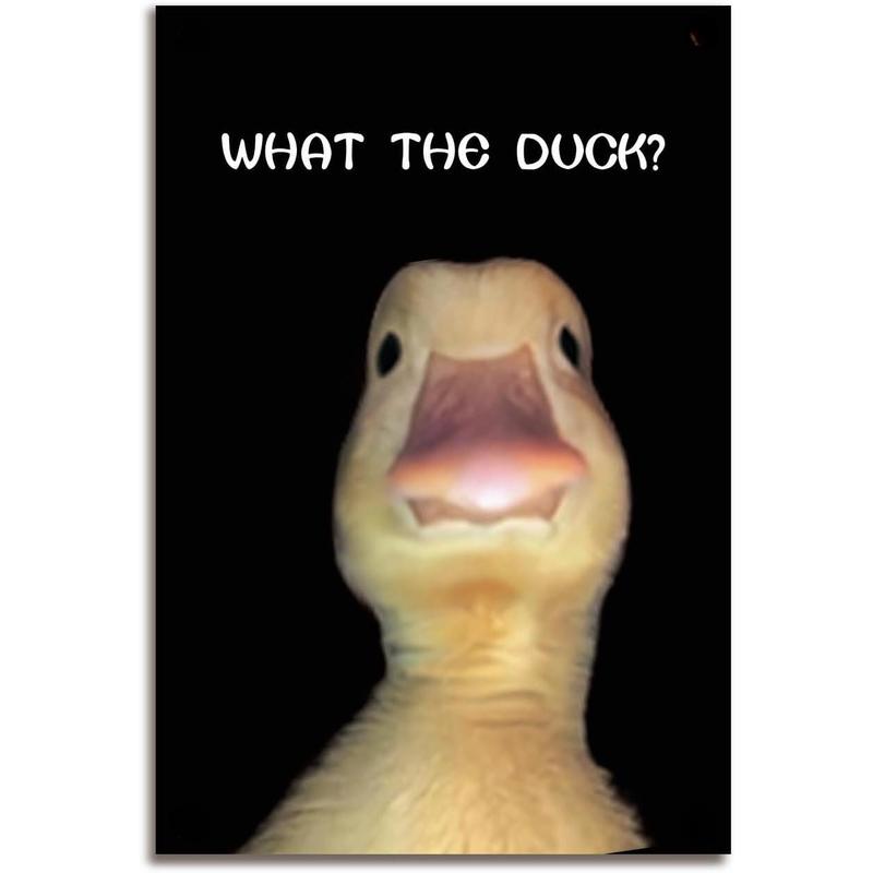 Duck Meme Flag 2x3 Ft Funny Flags for Bedroom"What The Duck " Teen Boys ...