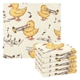 Duck Musical Instrument Kitchen Cloth Dish Towels for Drying Washing ...