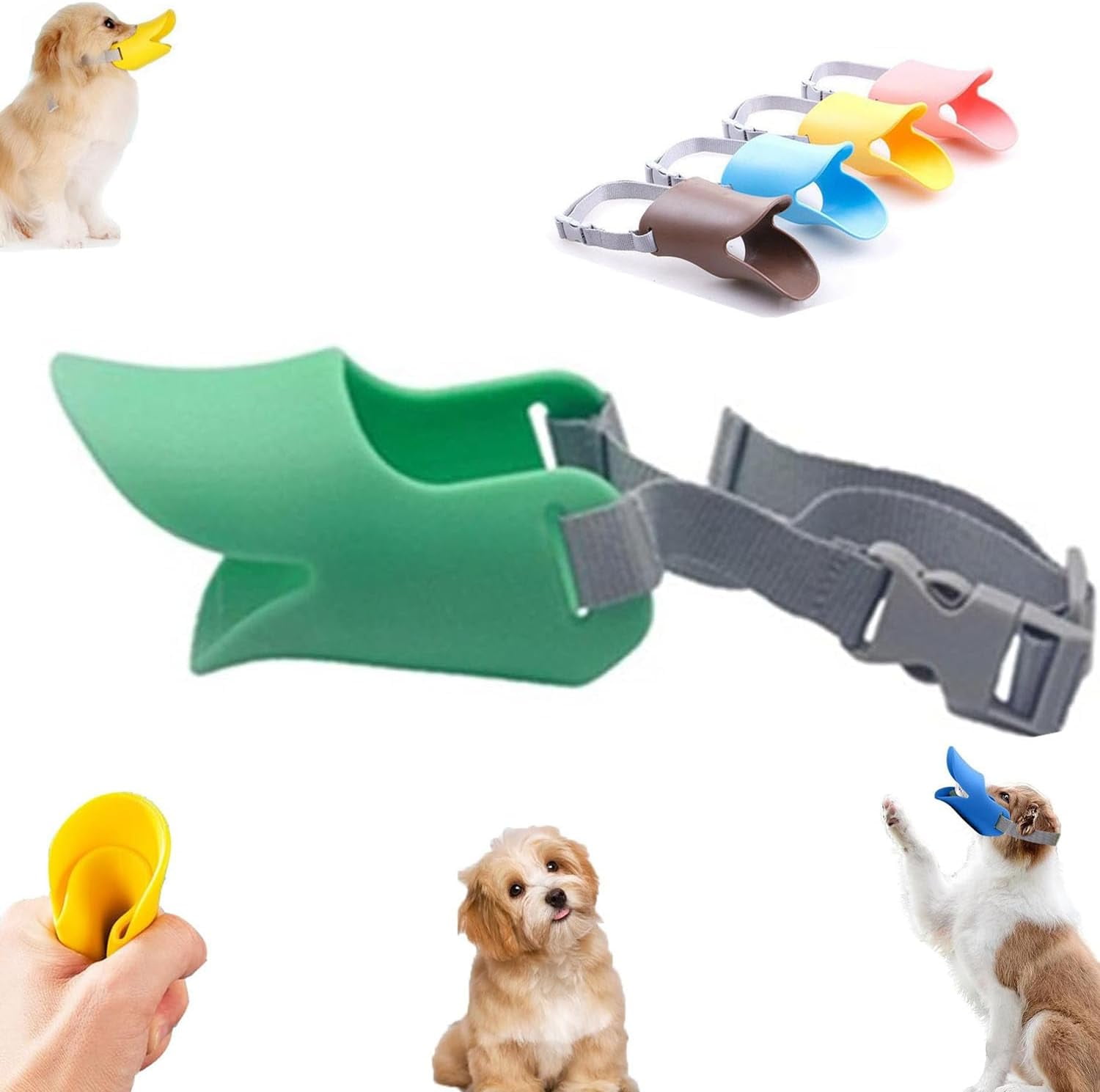 Duck Muzzle for Dogs, Duck Bill Muzzle for Dogs, Duck Muzzle for Small ...
