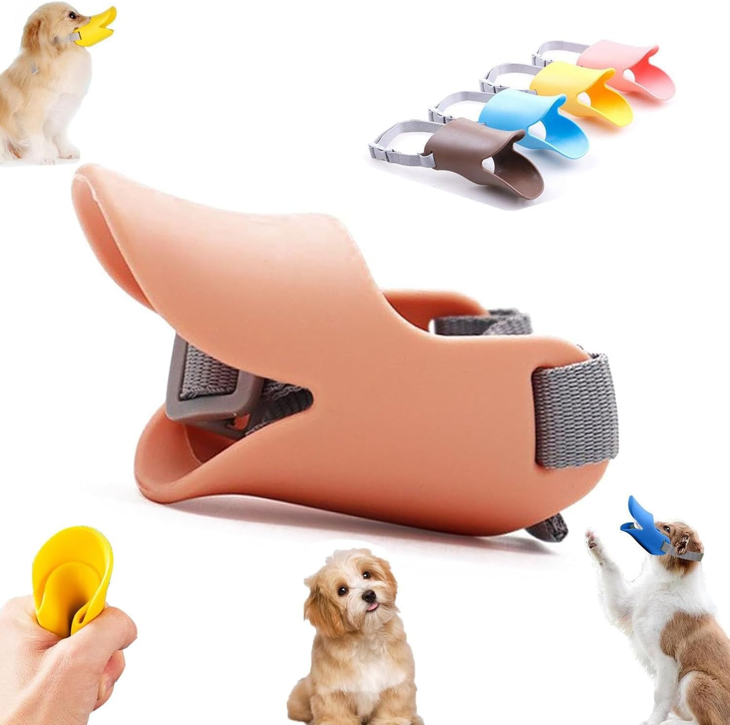 Duck Muzzle for Dogs, Duck Bill Muzzle for Dogs, Duck Muzzle for Small ...