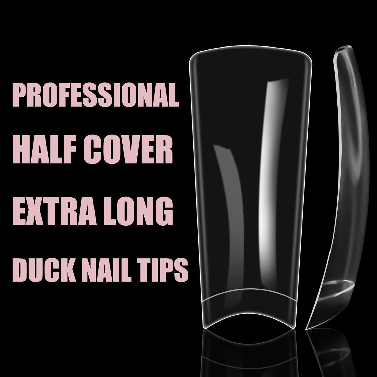 Duck Nail Tips 220Pcs XXL Duck Feet Nail Tips Long Duck Nails Clear Y2K ...