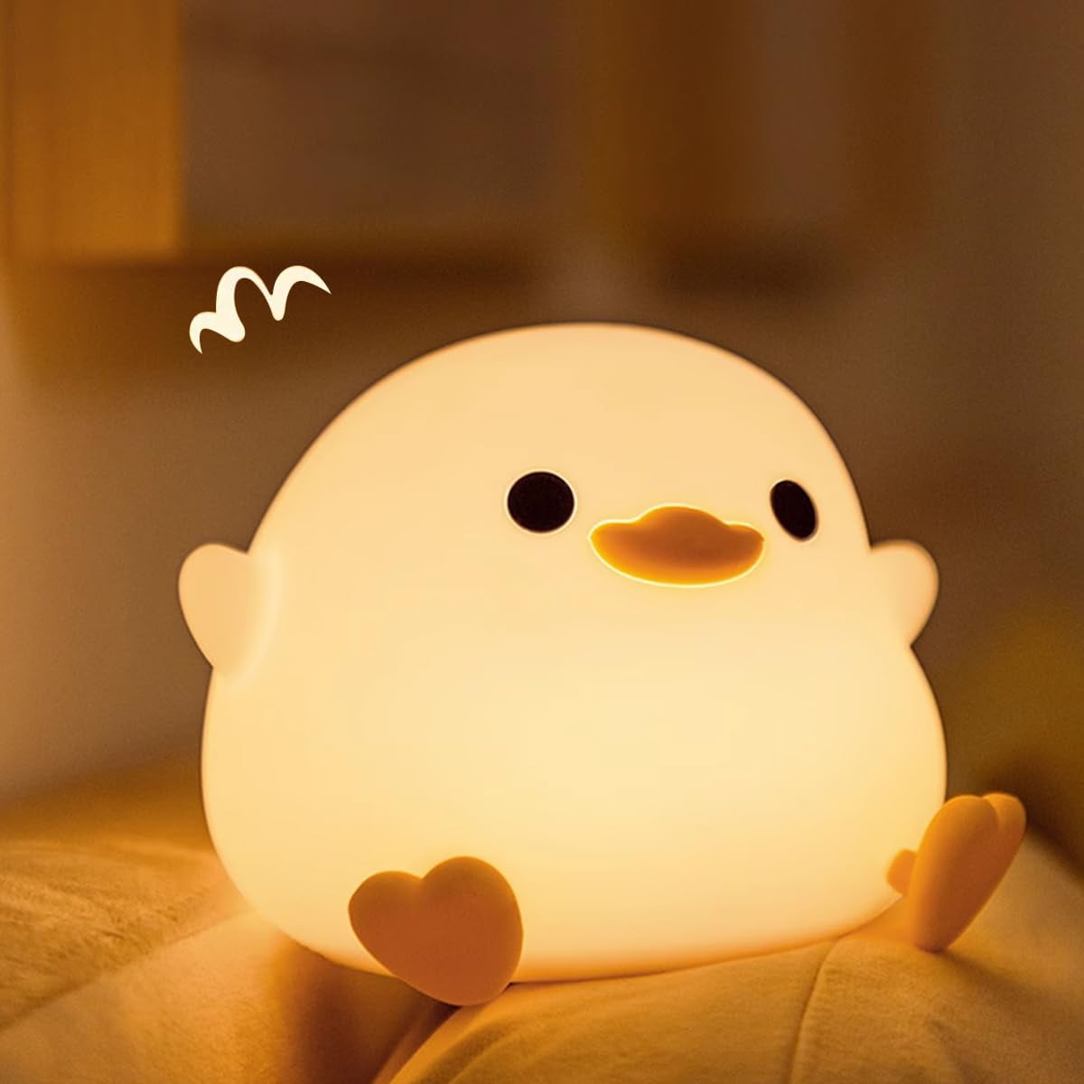 Duck Night Light, Led Night Light For Children, Silicone Dimmable ...
