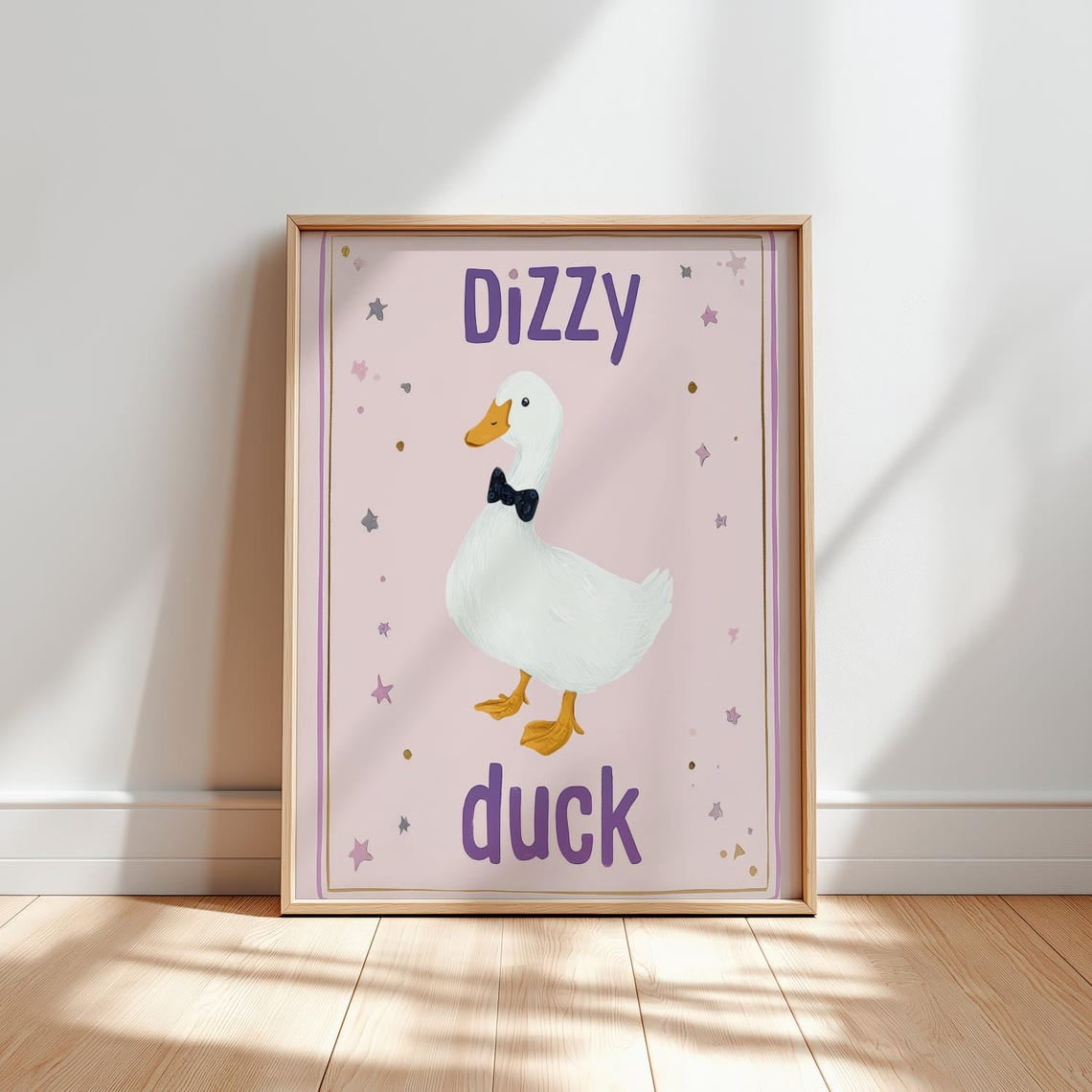 Duck Nursery Wall Art: Whimsical Room Decor, Unframed Poster Size 8x12 ...