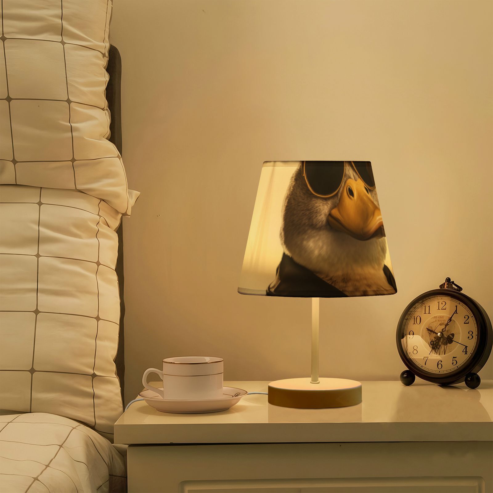 Duck Officer Sunglasses LED Desk Lamp Table Lamp USB Bedside Nightstand ...