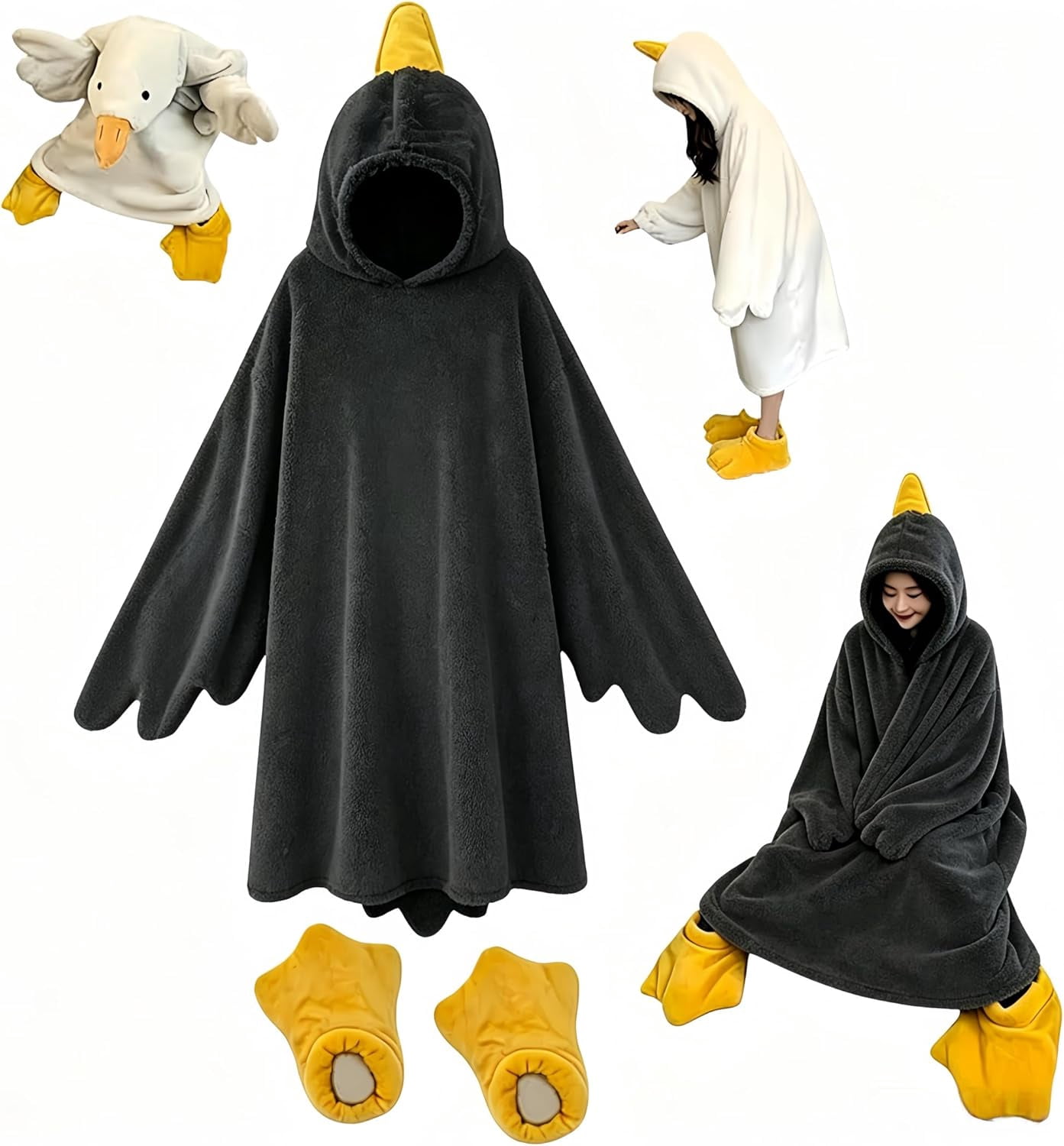 Duck Onesie, Duck Pajamas, Snuggy Ducks, Wearable Goose Blanket Hoodie ...