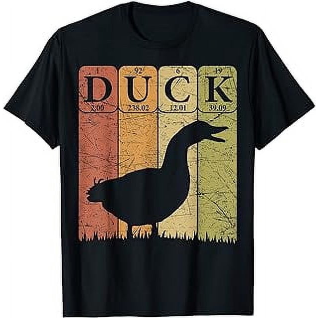 Duck Periodic Table Elements Duck Farmer Retro T-Shirt - Walmart.com