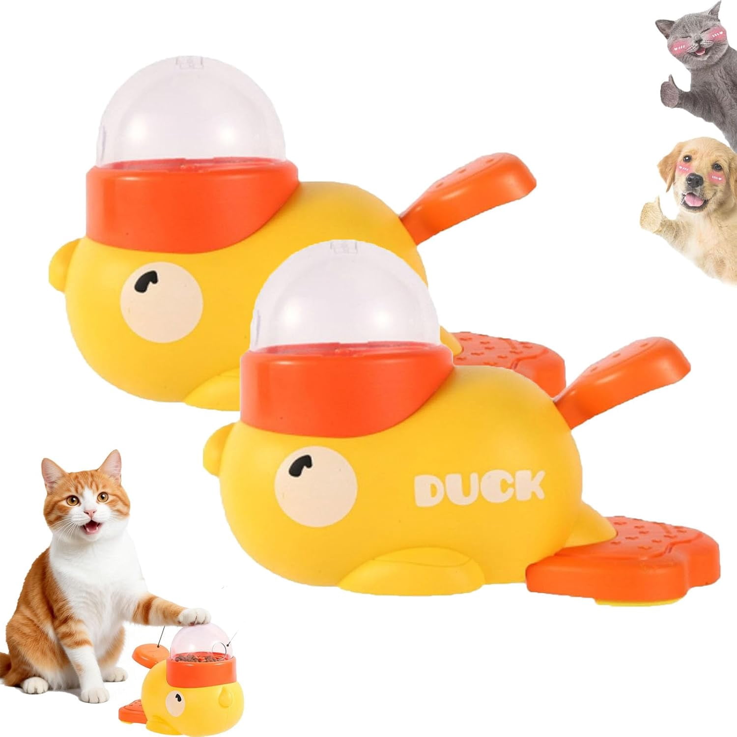 Duck Pet Feeder for Dogs - Slow Feeder Function Prevents Bloating and ...